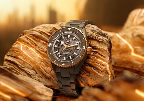 Captain Cook Automatic Herren PVD beschichteter Edelstahl Uhr R32136323 ...