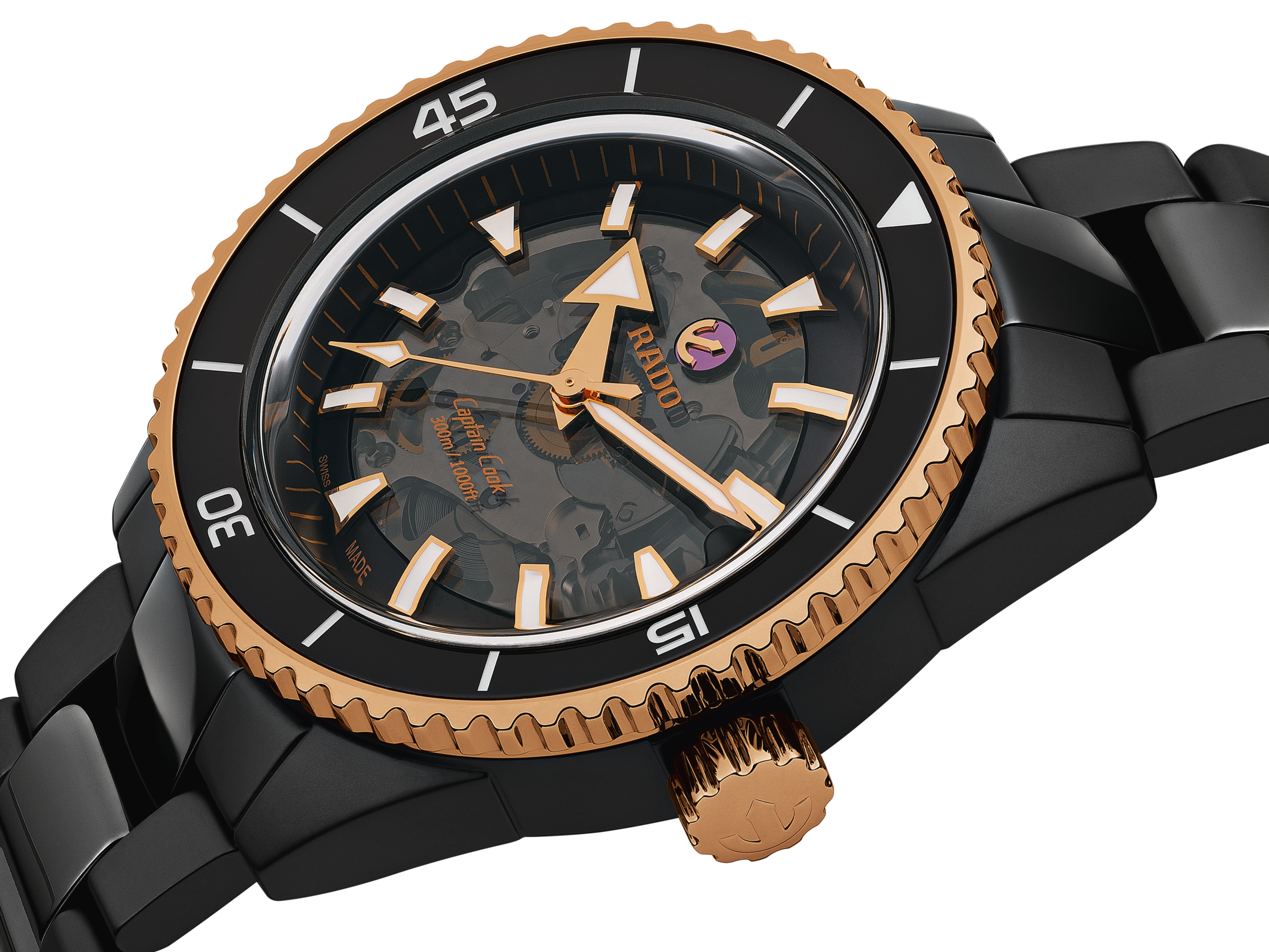 Captain Cook High-Tech Ceramic 하이테크 세라믹 시계 R32127162 | Rado® 대한민국