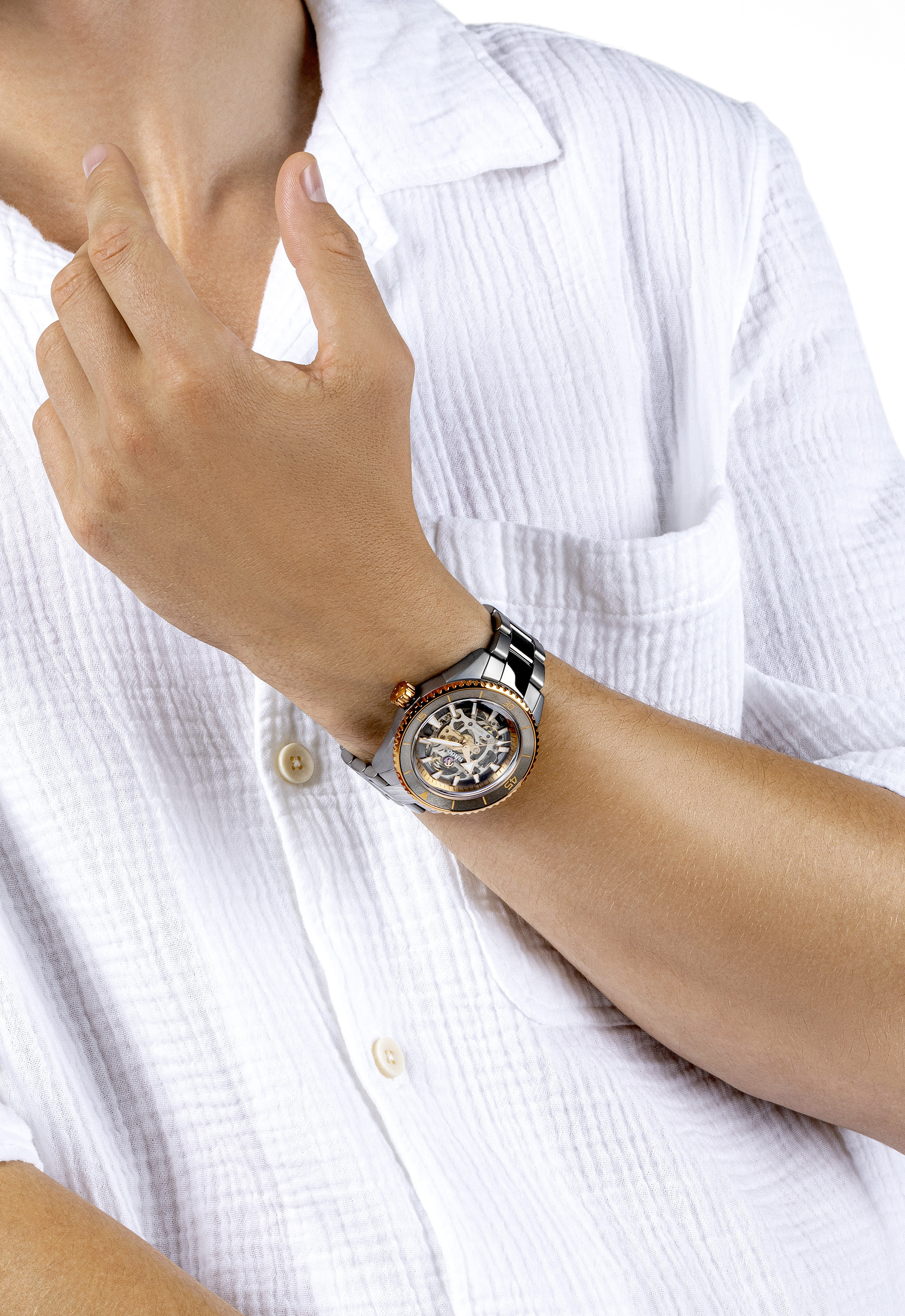 Captain Cook High-Tech Ceramic Skeleton Men Plasma High-Tech Ceramic ...