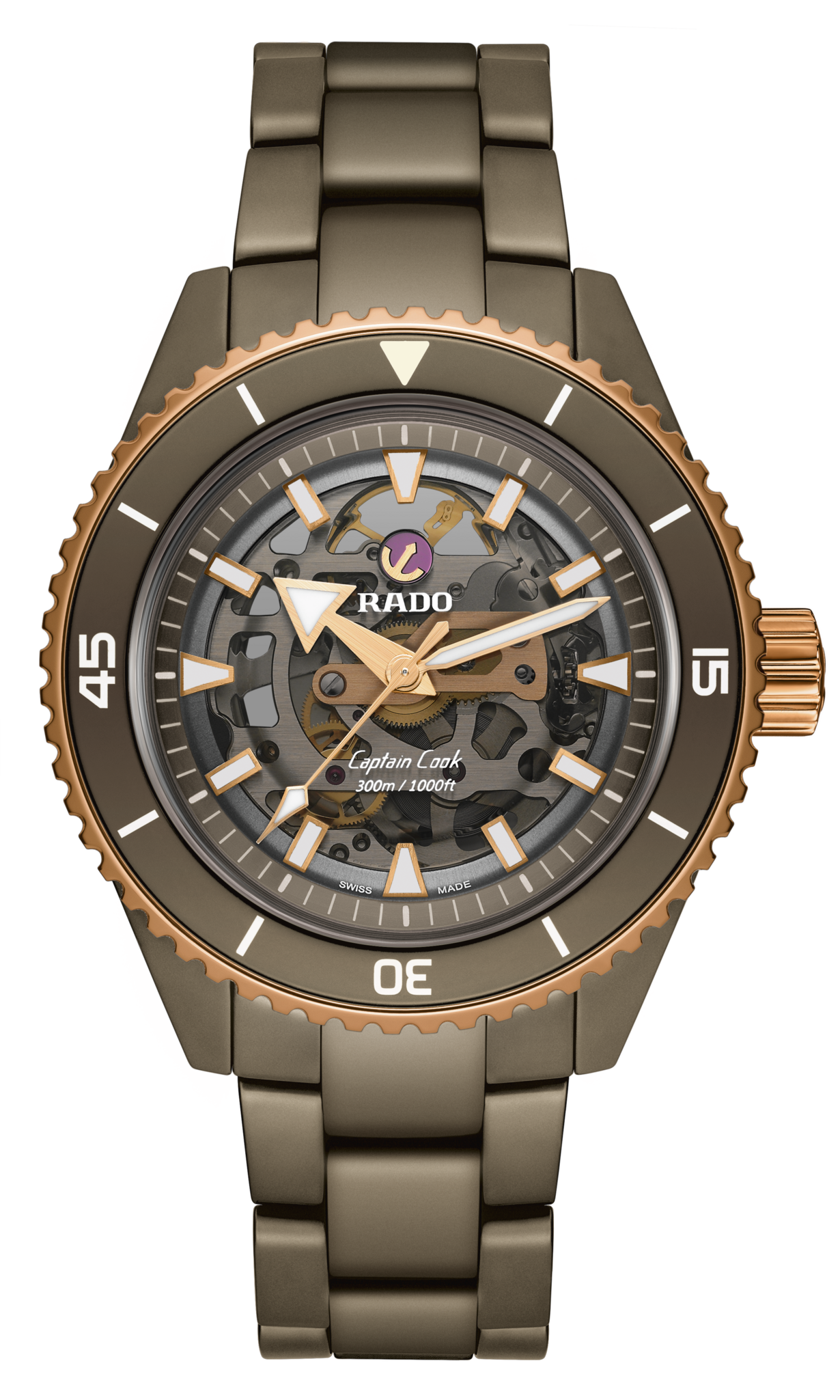 Captain Cook High-Tech Ceramic Skeleton High-Tech Ceramic Watch ...