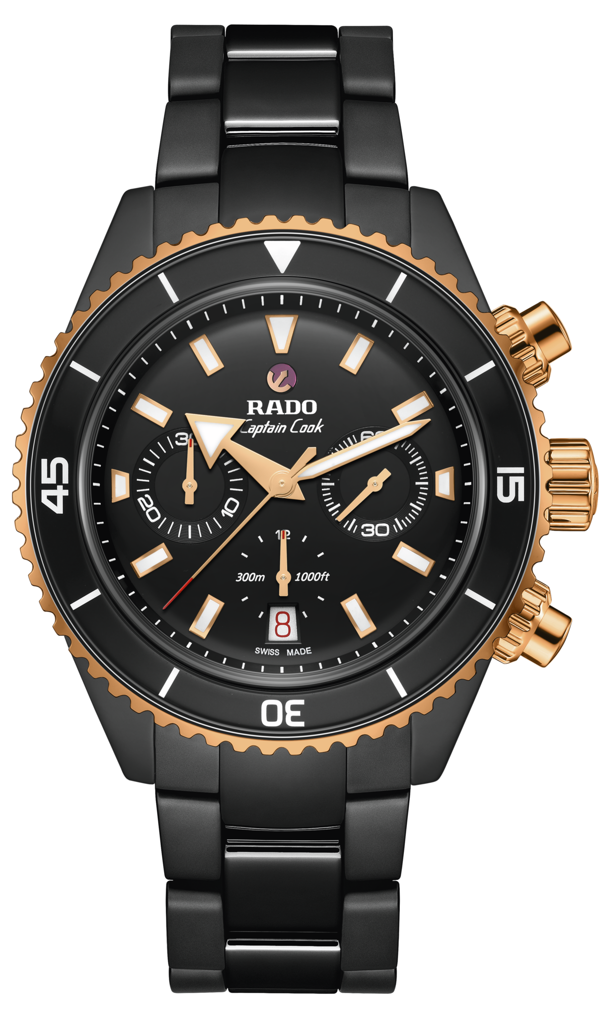 Captain Cook High-Tech Ceramic Automatic Chronograph 高科技陶瓷 看 R32190153 ...