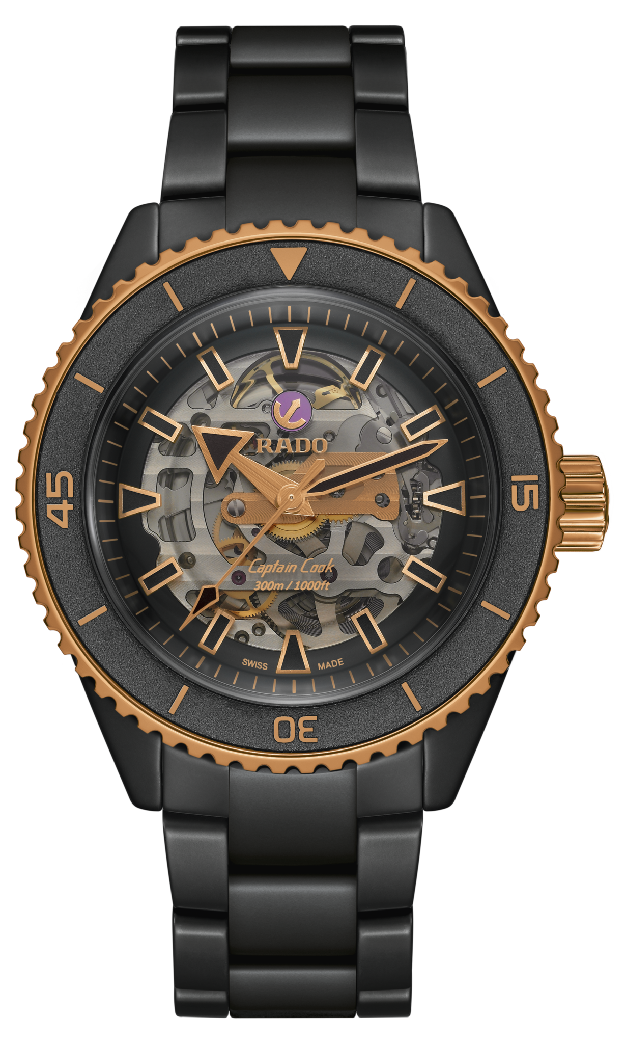 Captain Cook High-Tech Ceramic Skeleton Hightech-Keramik Uhr R32150168 ...