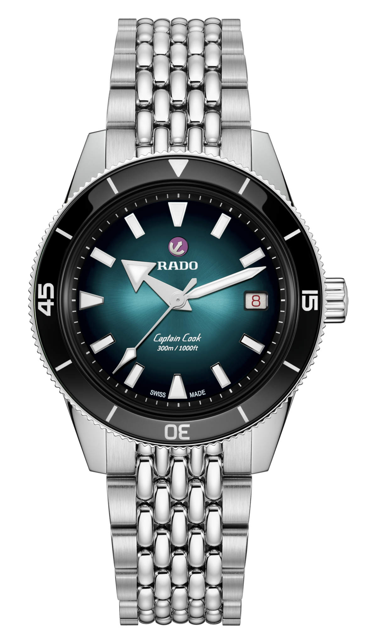 Captain Cook Automatic Unisex Stainless Steel Watch R32223213 | Rado ...