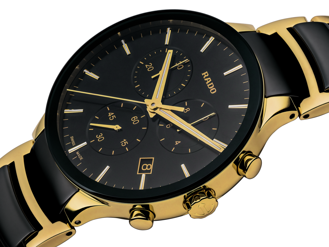 Centrix Chronograph Men Stainless steel / PVD Watch R30134162 | Rado ...