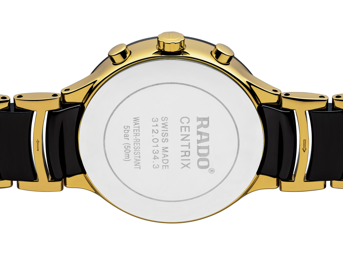 Centrix Chronograph Men Stainless steel / PVD Watch R30134162 | Rado ...