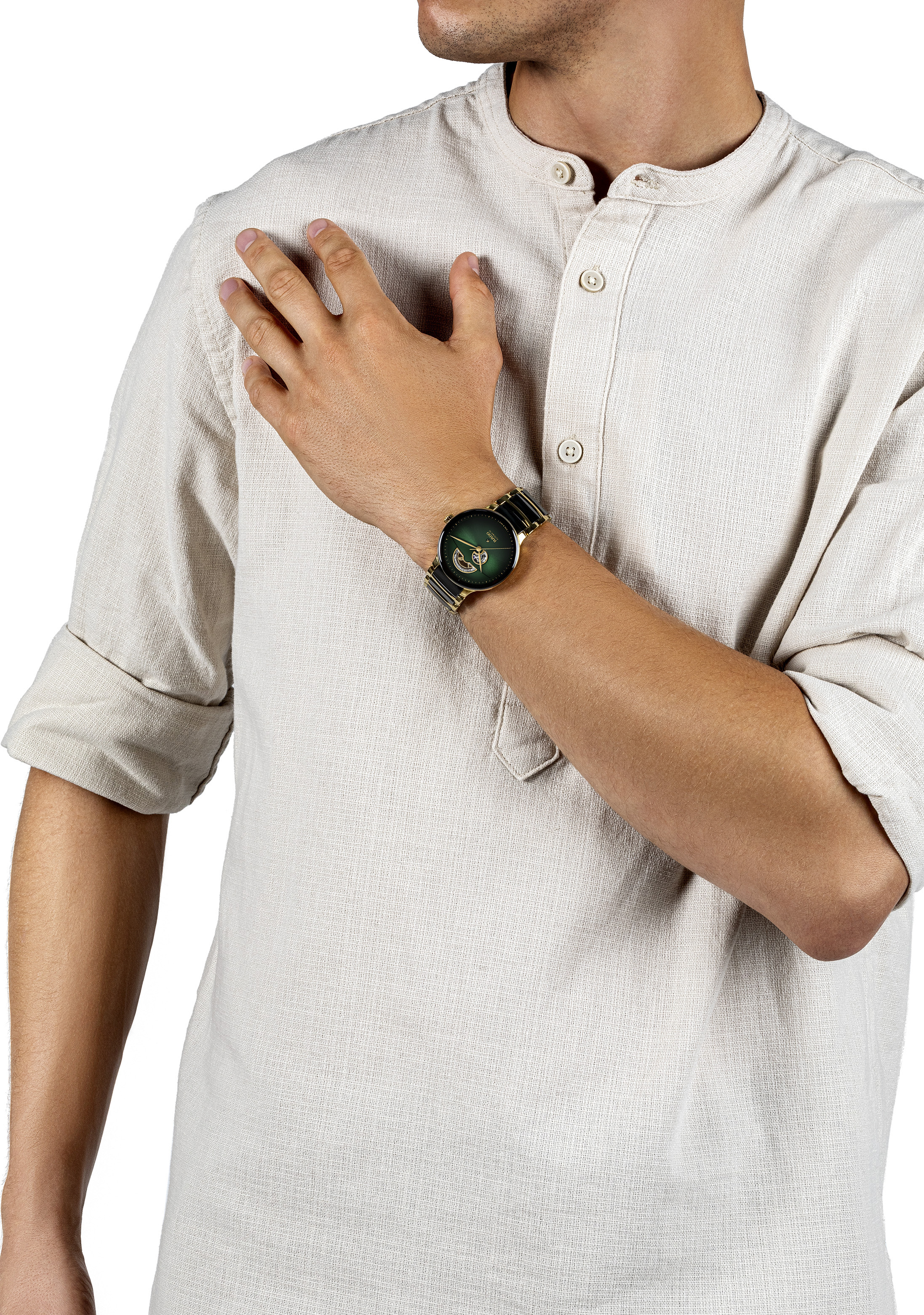 Centrix Automatic Open Heart Stainless steel / PVD Watch R30008302 ...