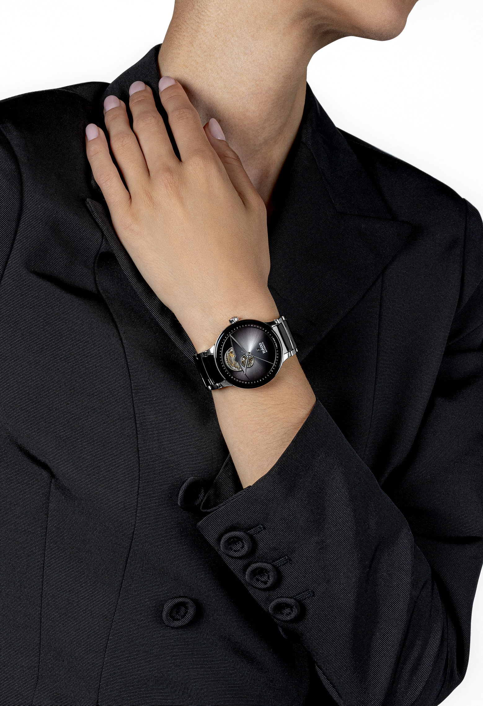 Centrix Automatic Open Heart Unisex Stainless Steel Watch R30012152 ...