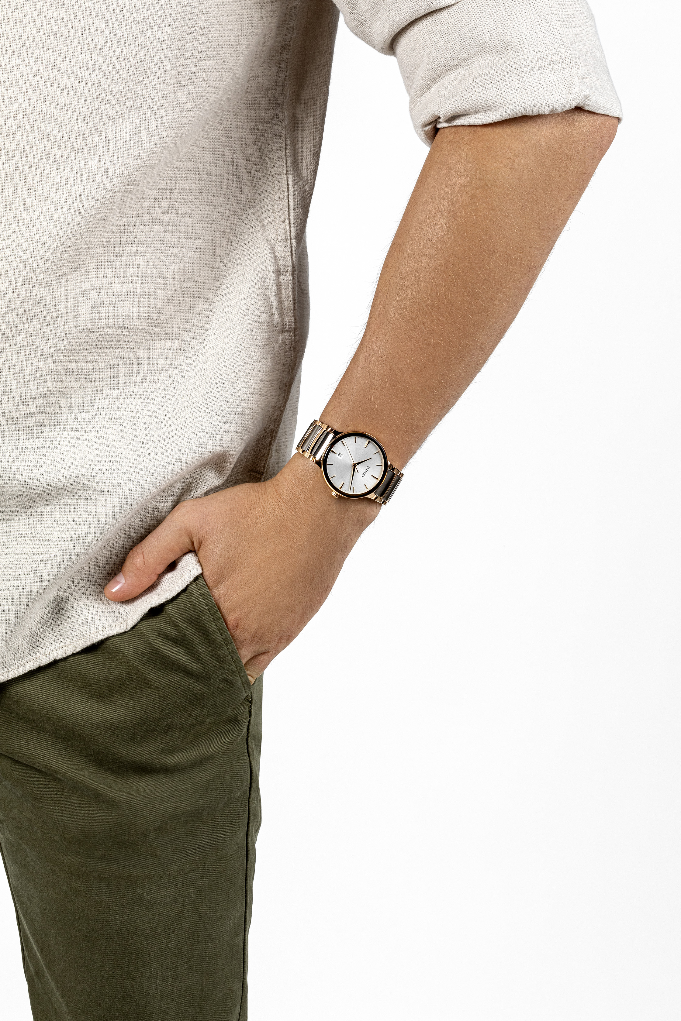 Centrix Stainless steel / PVD Watch R30023012 | Rado® Singapore