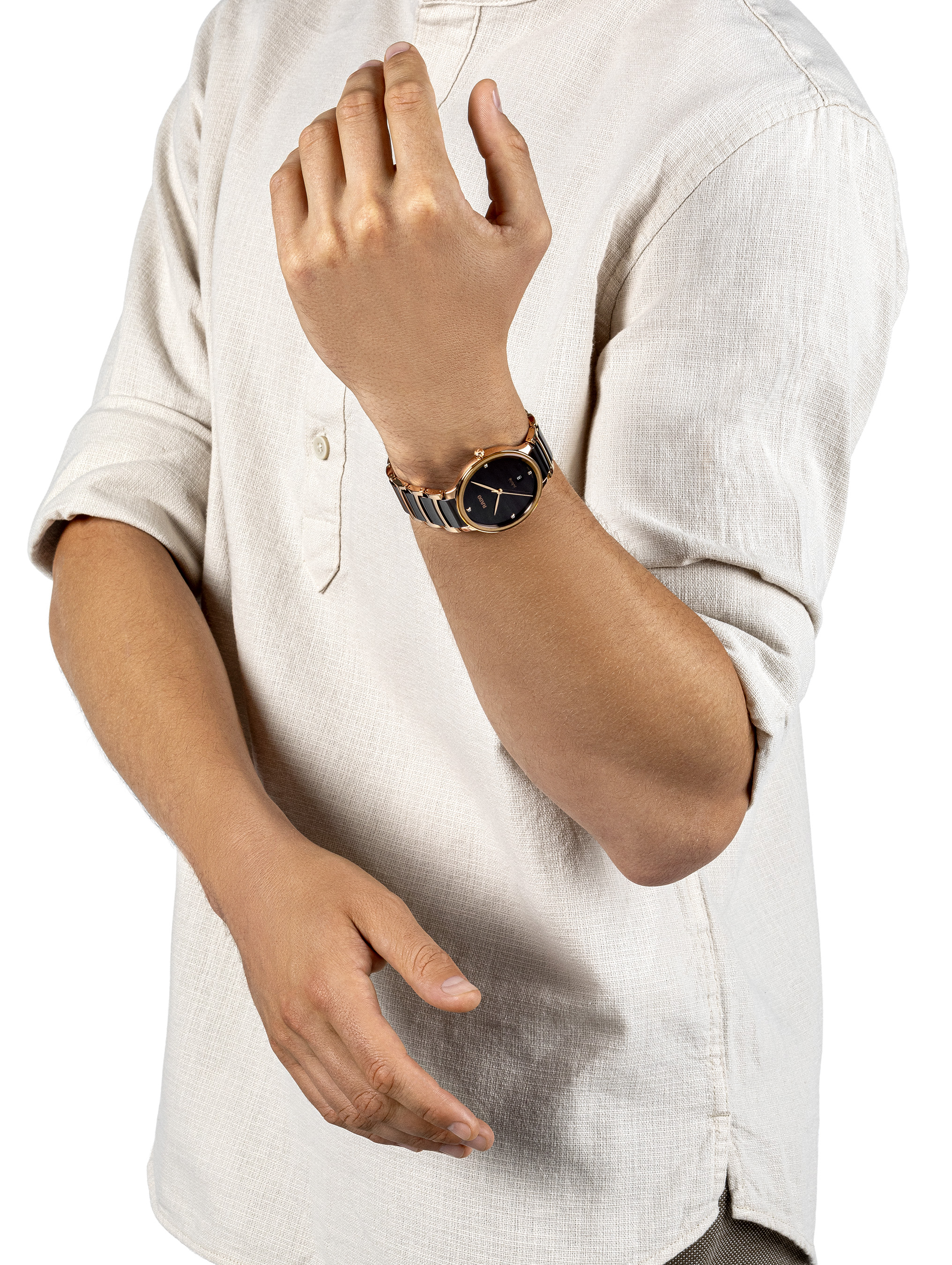 Centrix Diamonds Stainless steel / PVD Watch R30023712 | Rado® Great ...