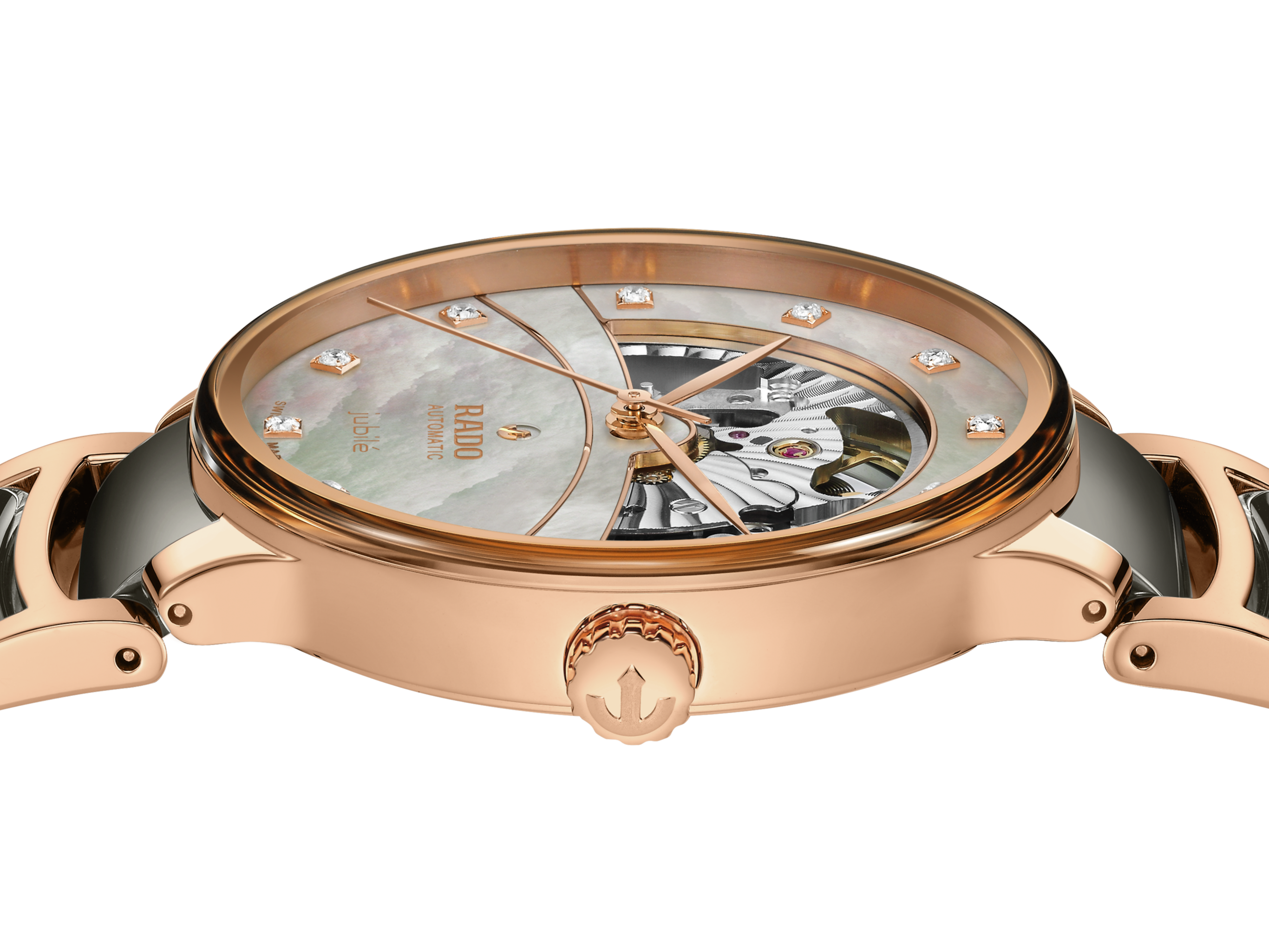 Centrix Automatic Diamonds Open Heart Unisex Stainless steel / PVD Watch R30028912 | Rado ...