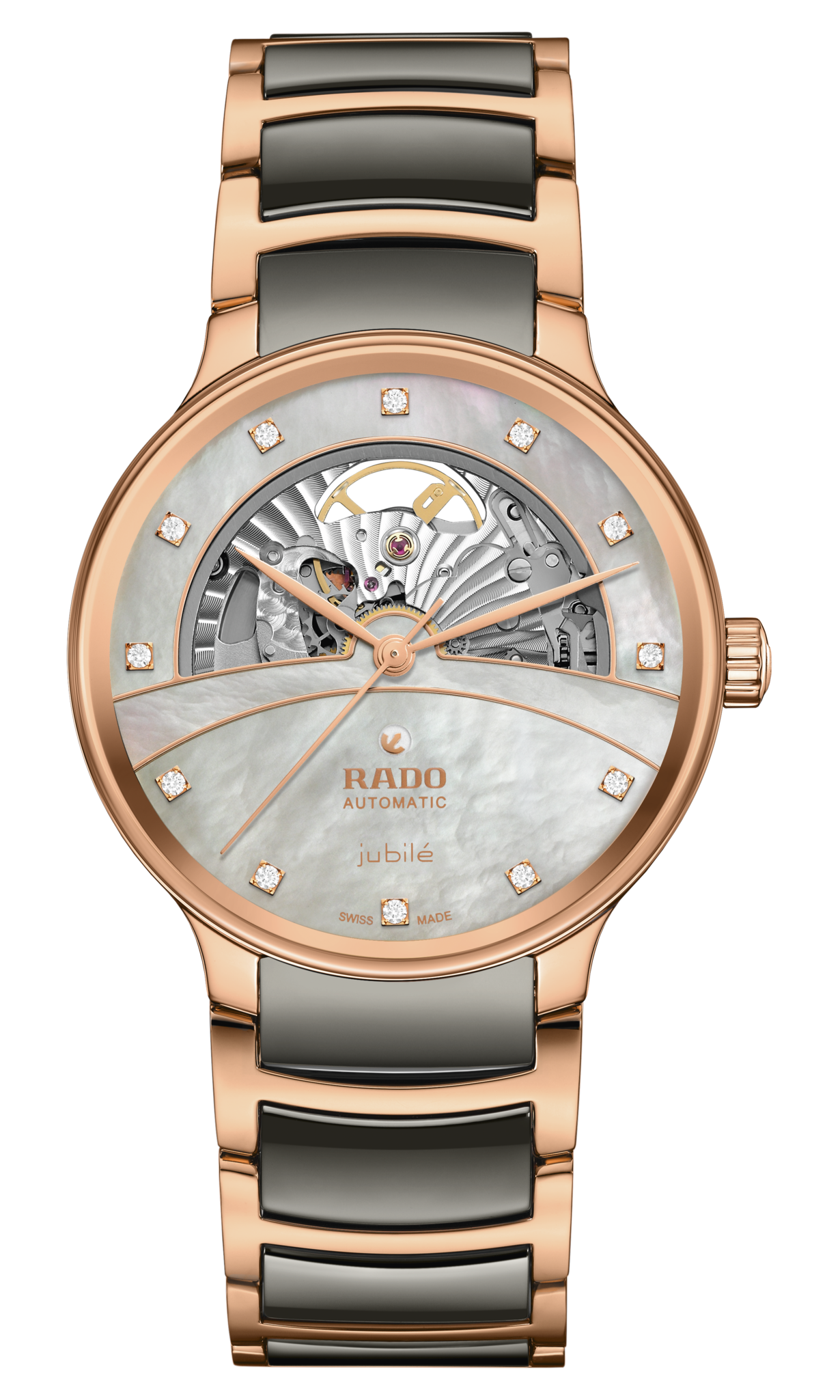 Centrix Automatic Diamonds Open Heart Stainless steel / PVD Watch ...