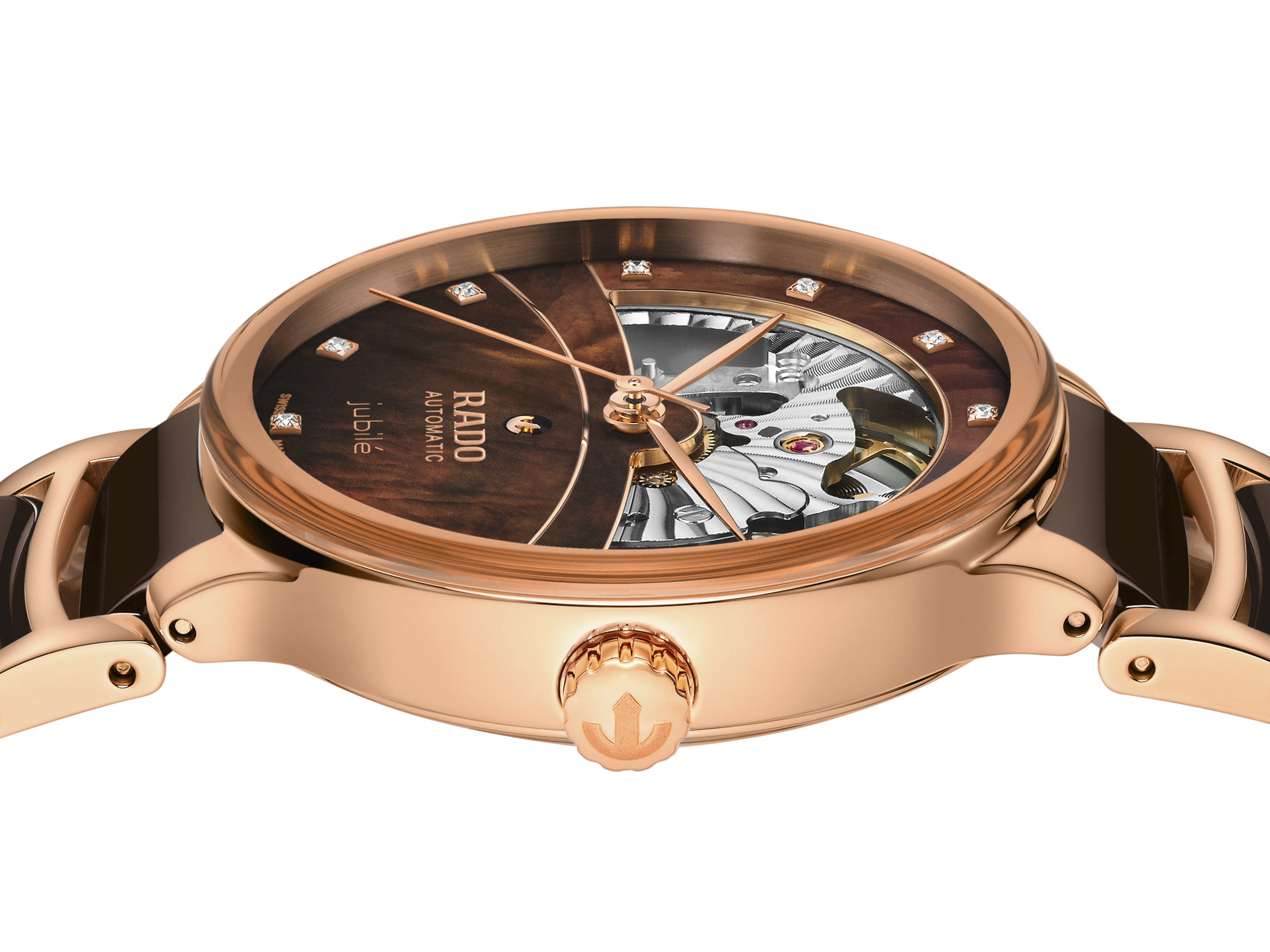 Centrix Automatic Diamonds Open Heart Stainless steel / PVD Watch ...