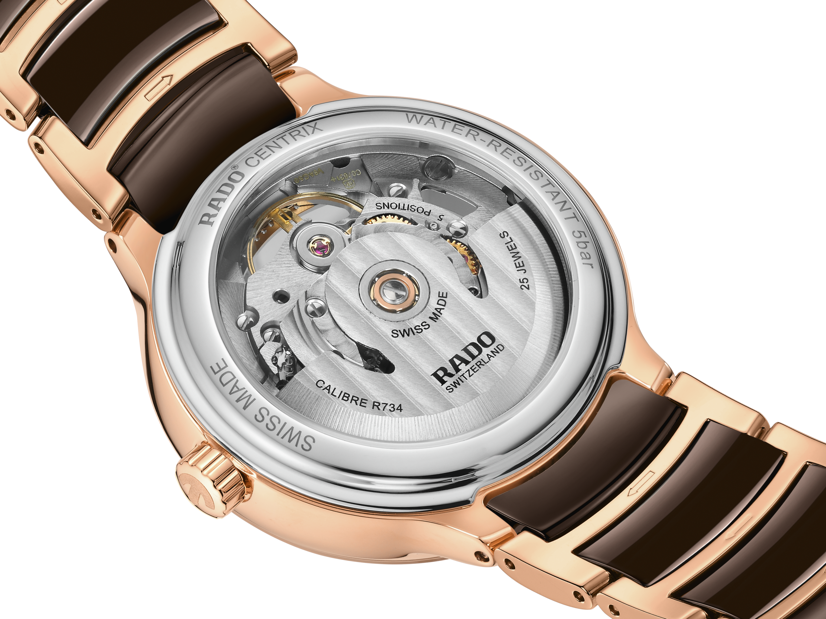 Centrix Automatic Diamonds Open Heart Stainless steel / PVD Watch ...