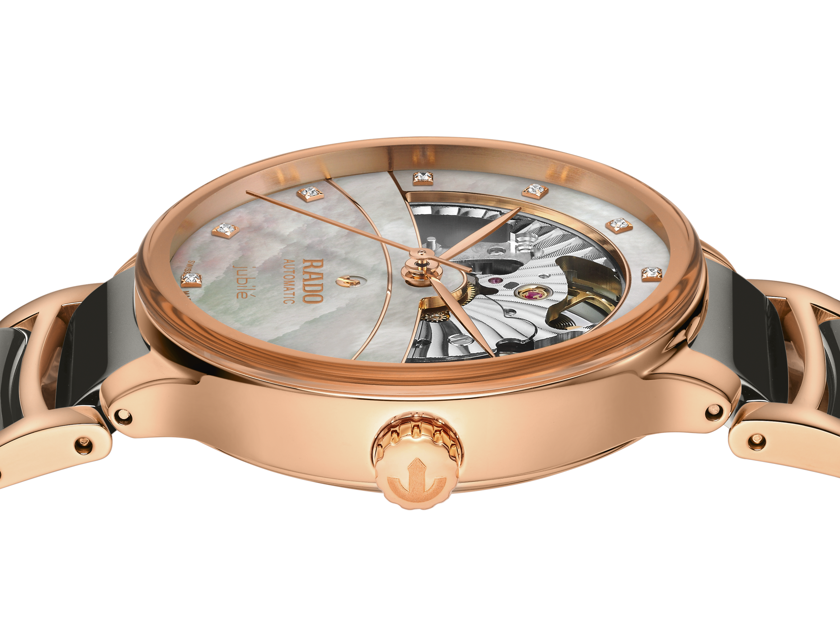 Centrix Automatic Diamonds Open Heart Stainless steel / PVD Watch ...