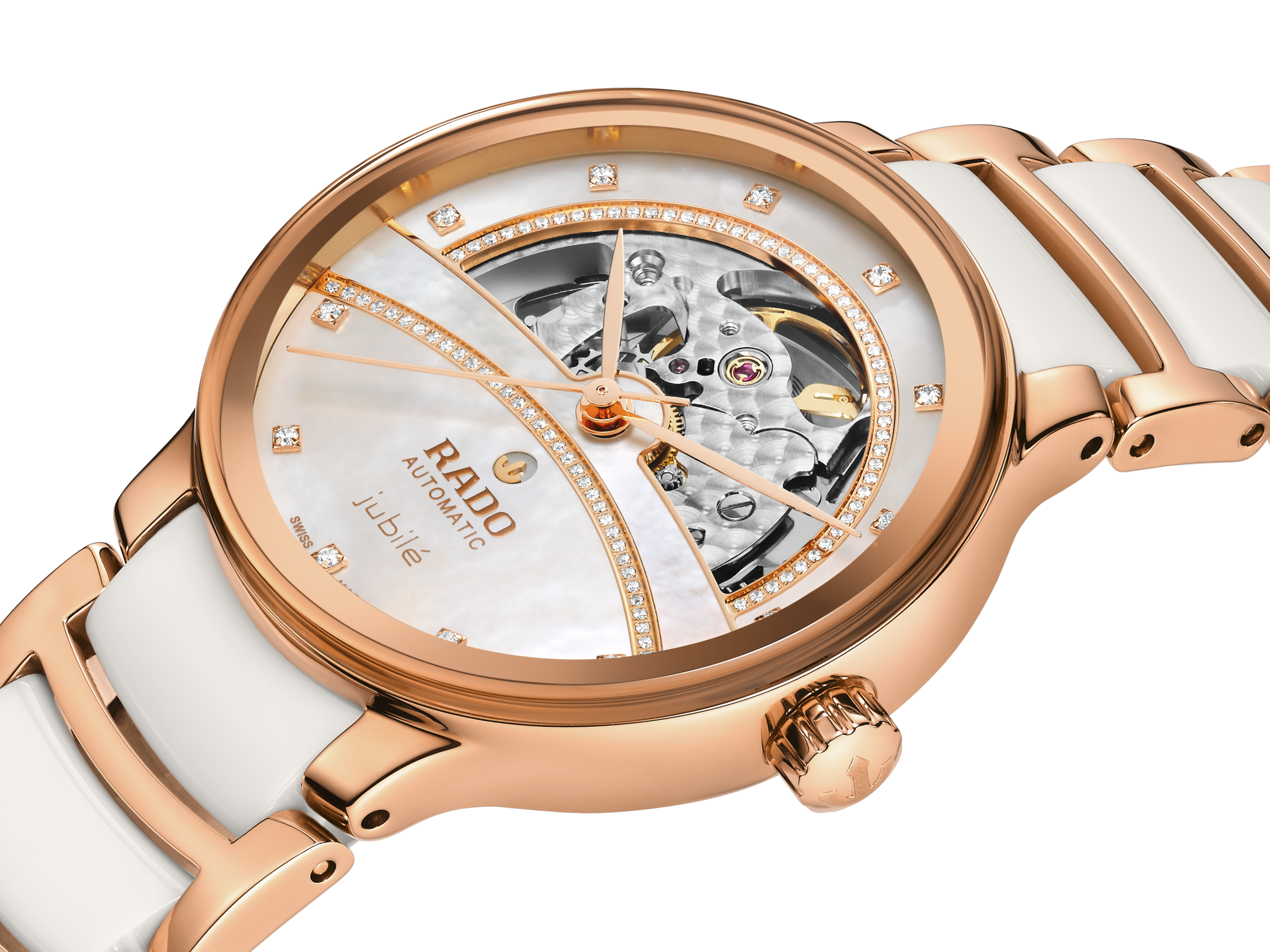 Centrix Automatic Diamonds Open Heart Stainless steel / PVD Watch ...