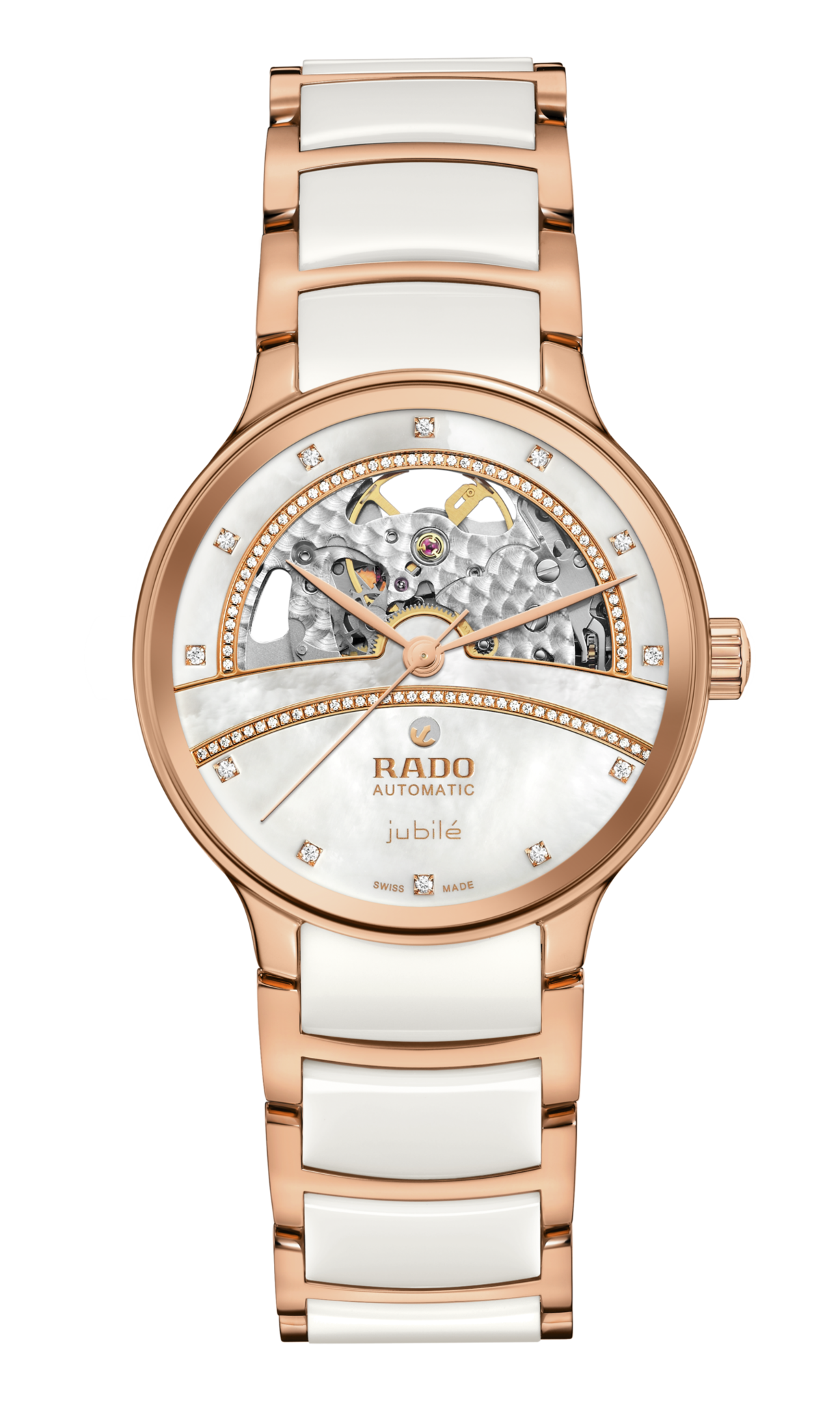 Centrix Automatic Diamonds Open Heart Women Stainless steel / PVD Watch R30029932 | Rado® India