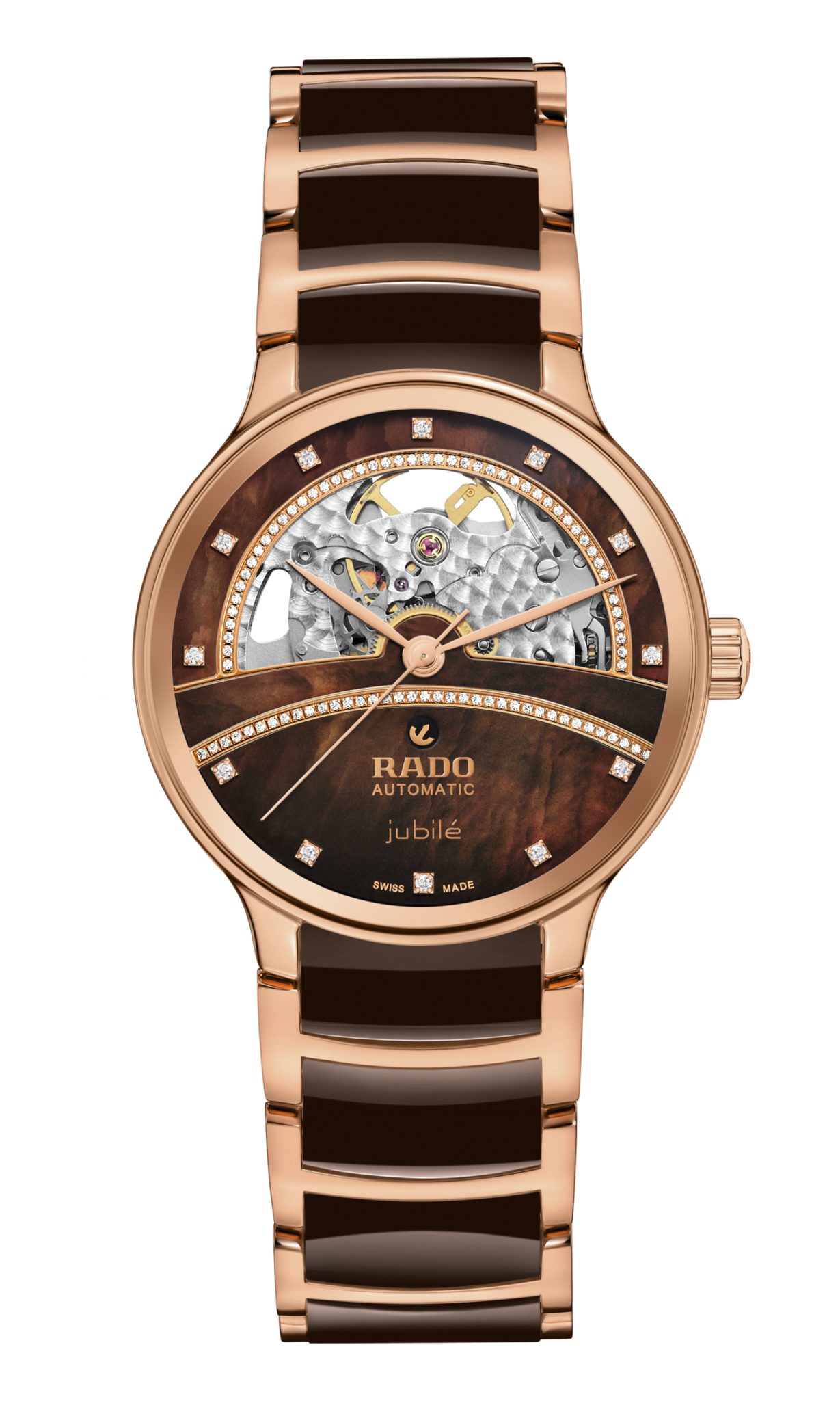 Centrix Automatic Diamonds Open Heart Unisex Stainless steel / PVD Watch R30028912 | Rado® India