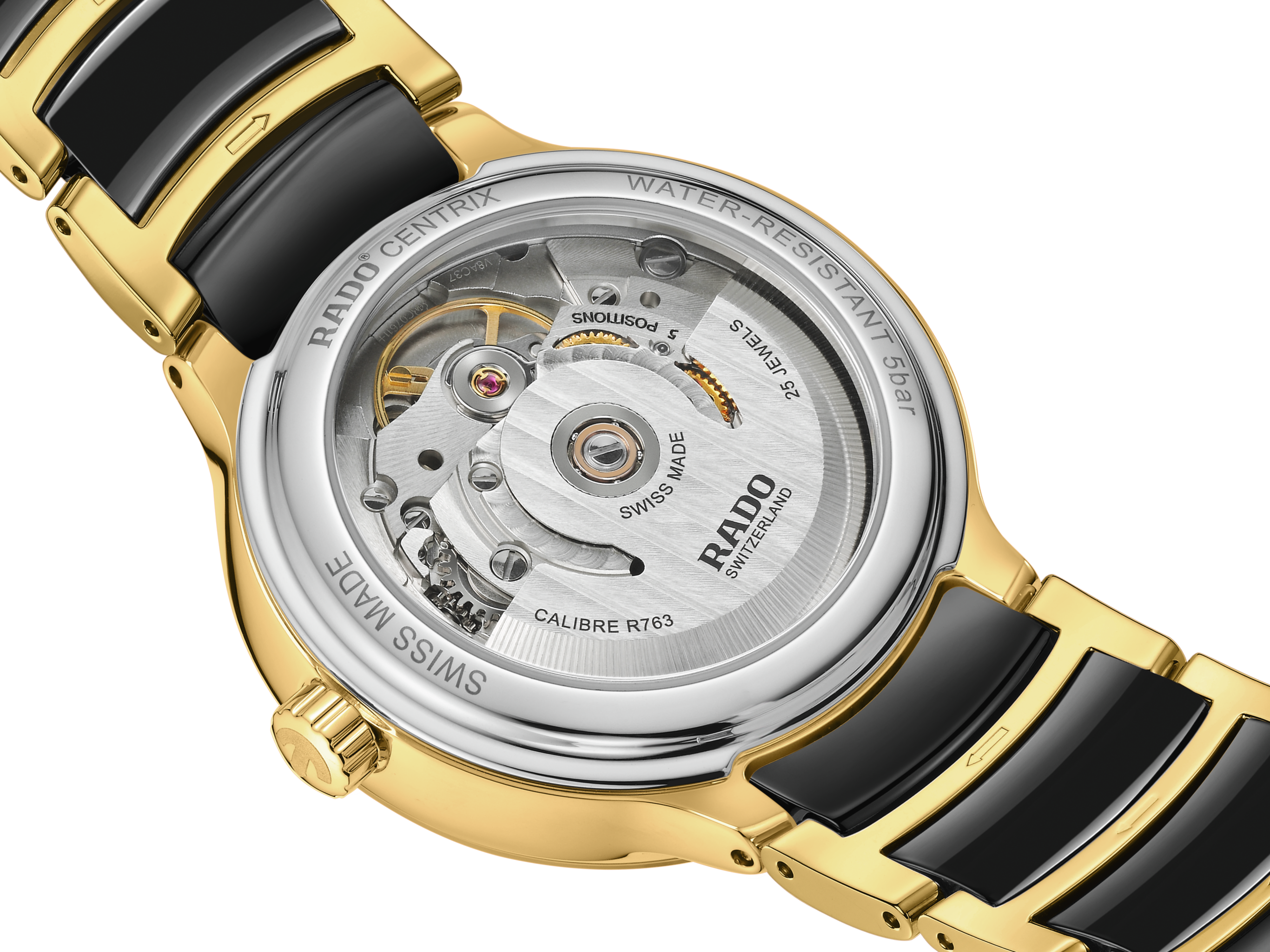 Centrix Automatic Diamonds Stainless steel / PVD Watch R30032742 | Rado ...