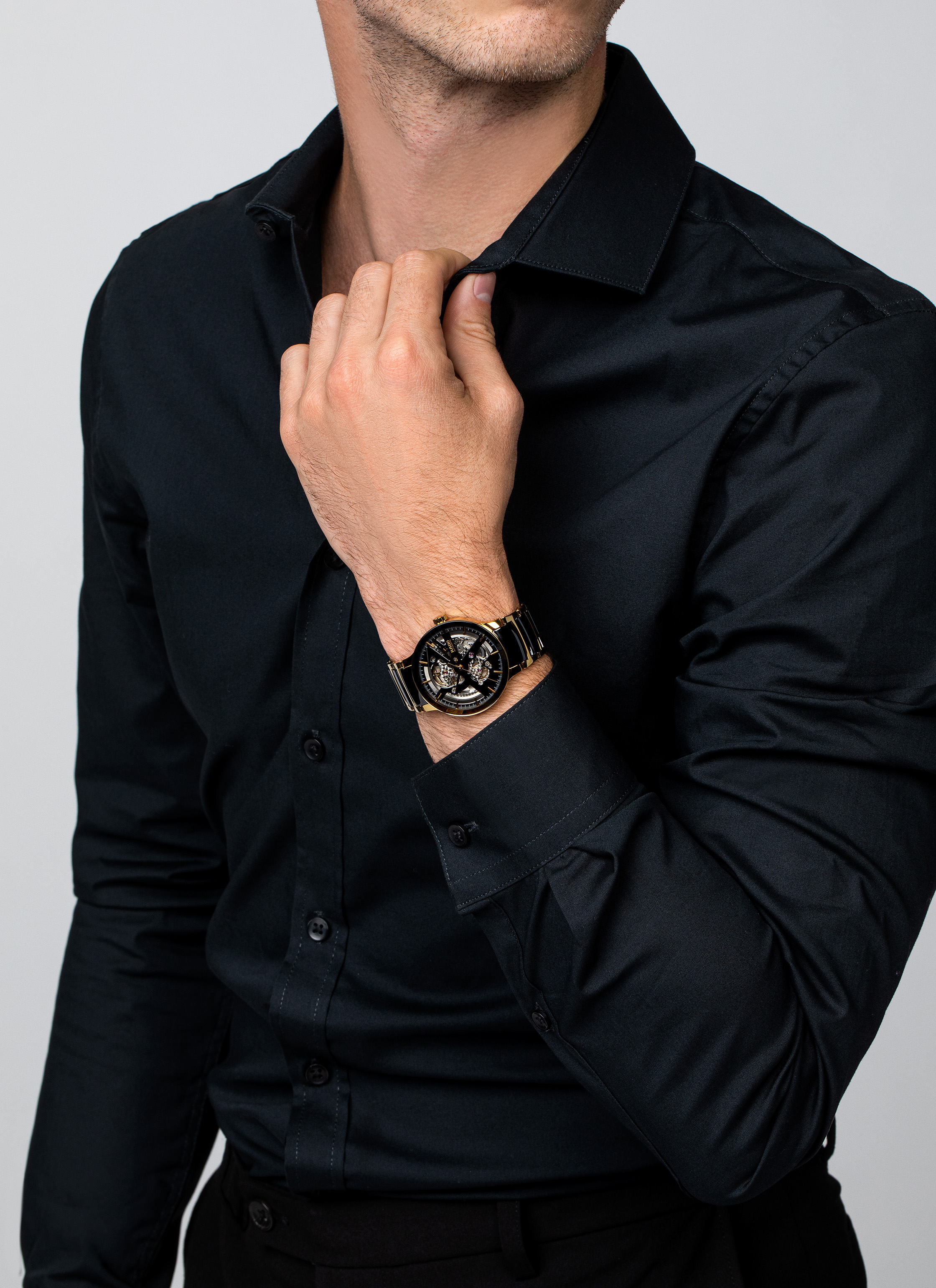 Centrix Automatic Open Heart Unisex Stainless steel / PVD Watch ...