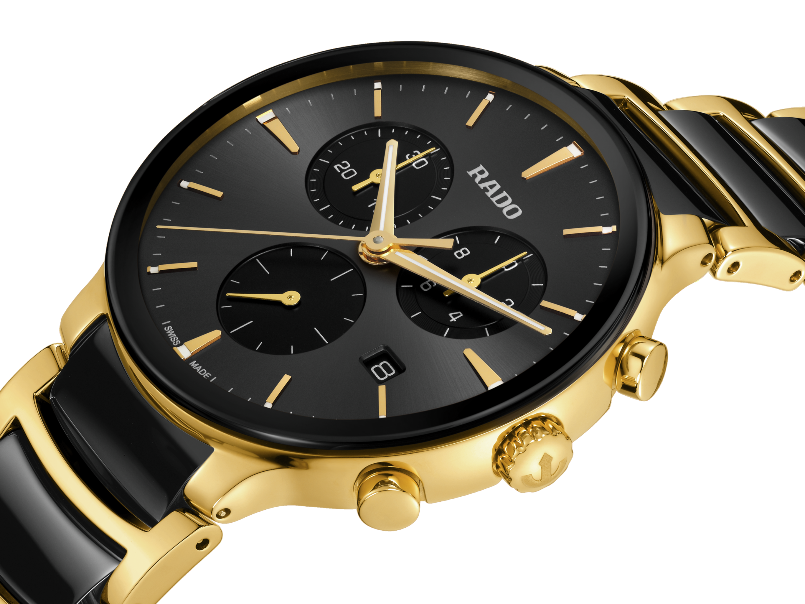 Centrix Chronograph Men Stainless steel / PVD Watch R30211152 | Rado ...