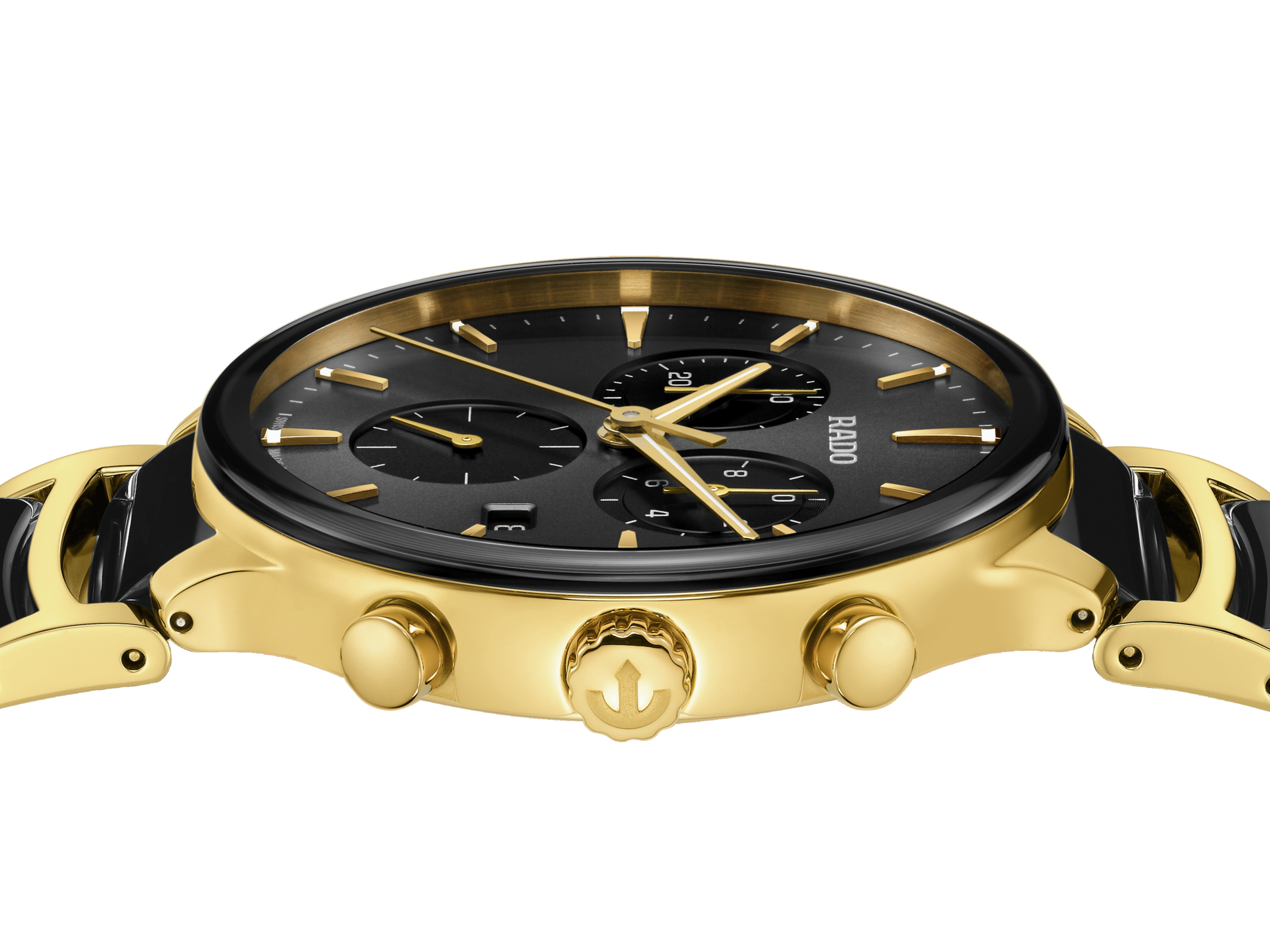 Centrix Chronograph Men Stainless steel / PVD Watch R30211152 | Rado ...