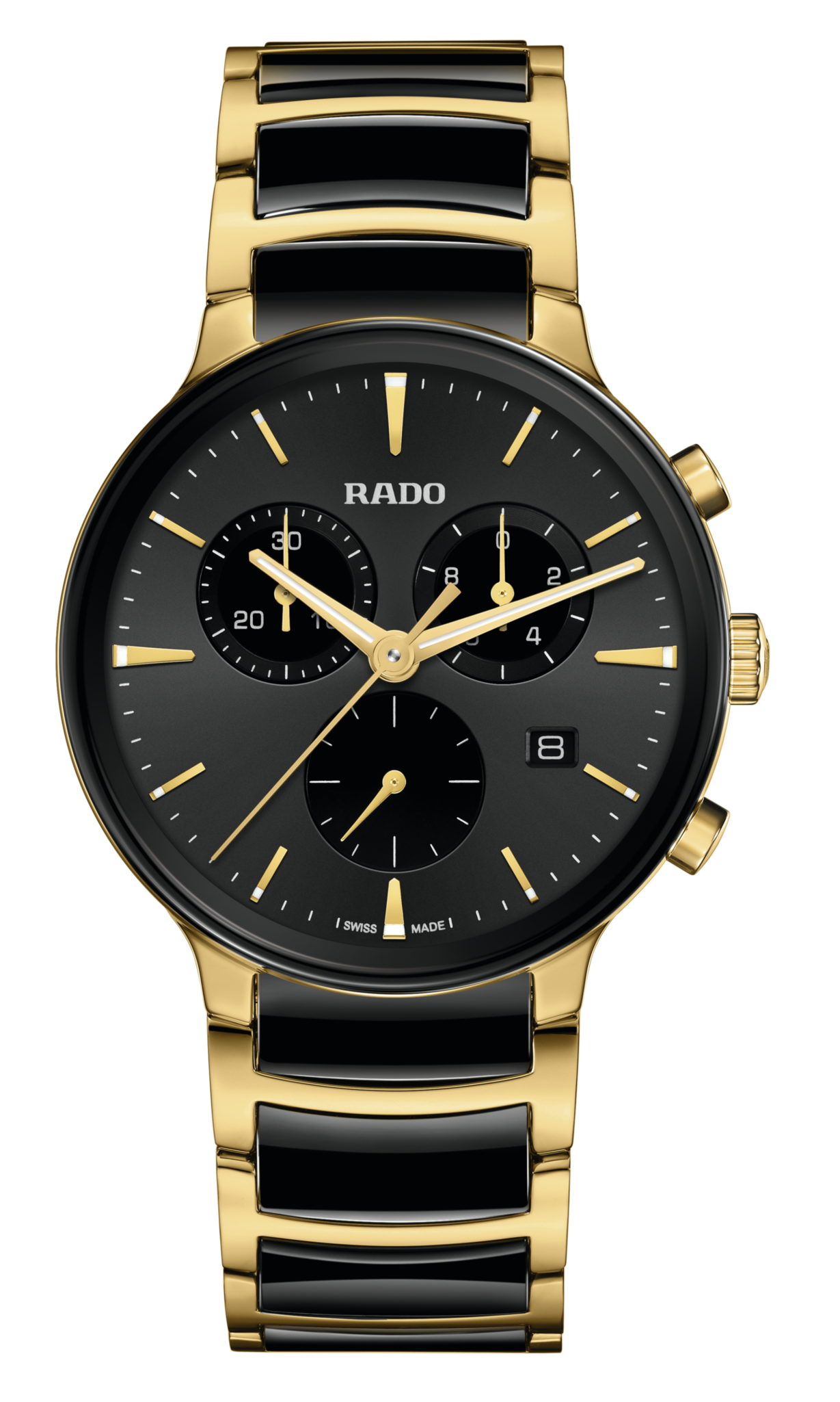 Centrix Chronograph Men Stainless steel / PVD Watch R30211152 | Rado ...