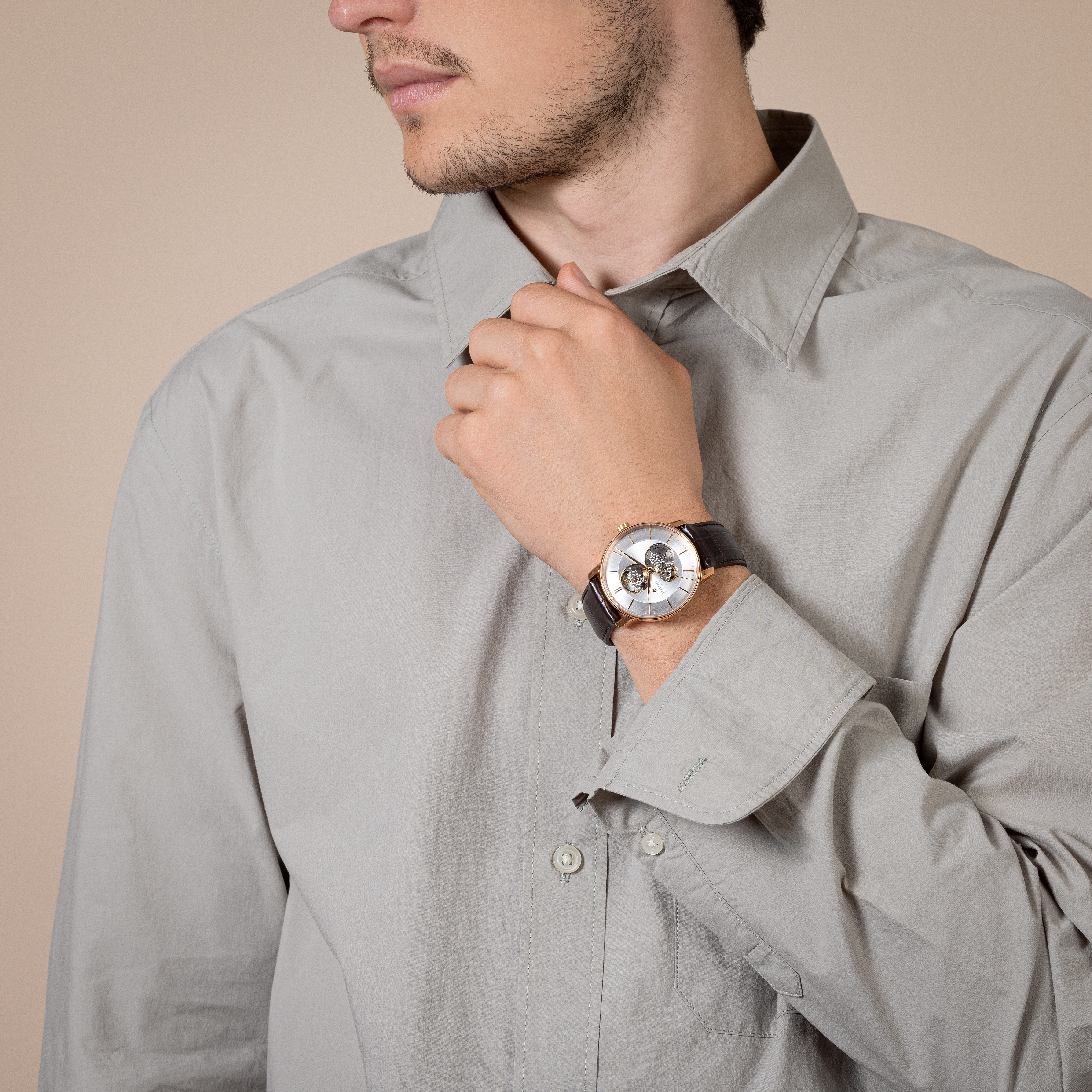 Coupole Open Heart Automatic Stainless steel / PVD Watch R22895025 ...