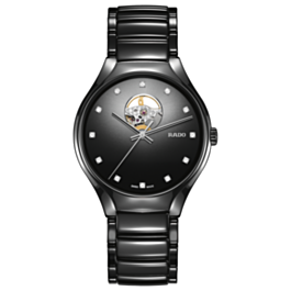 True Round Secret Diamonds Hightech-Keramik Uhr R27107732 | Rado ...