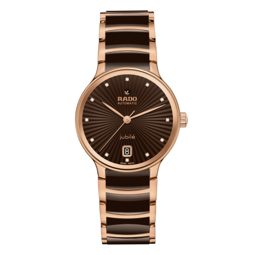 Centrix Automatic Diamonds Open Heart สุภาพสตรี สแตนเลส สตีล / PVD ดู ...