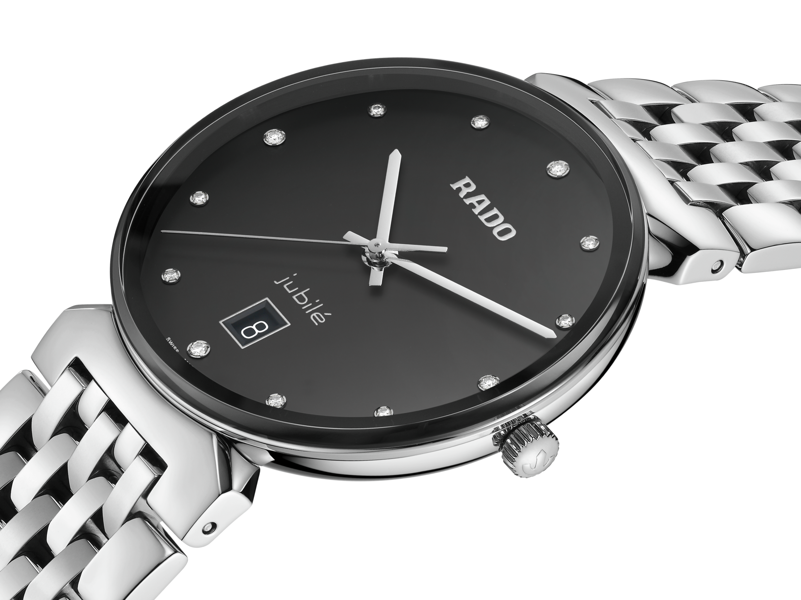 Florence Diamonds Unisex Stainless Steel Watch R48912733 | Rado® United ...