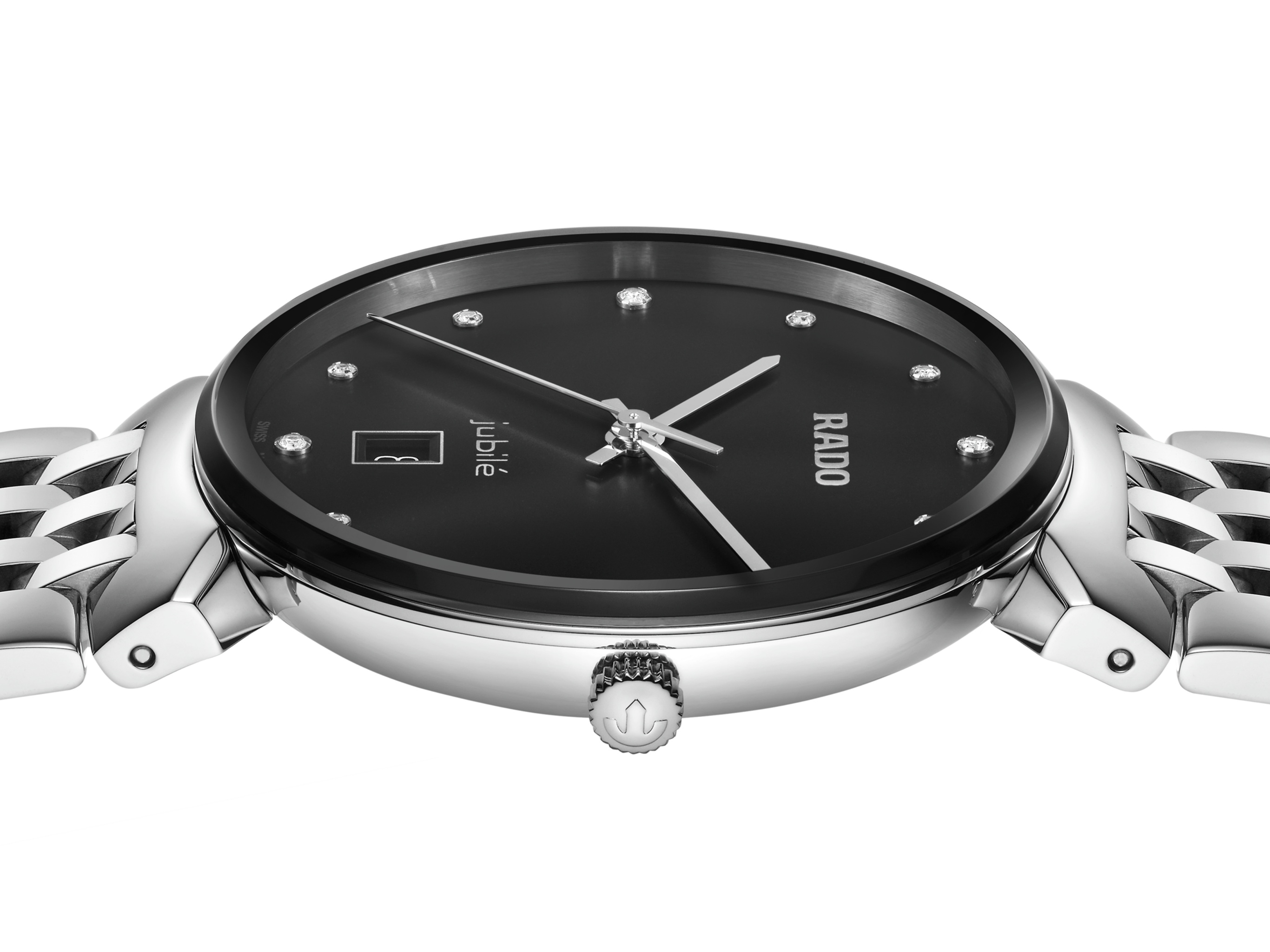 Florence Diamonds Unisex Stainless Steel Watch R48912733 | Rado® United ...