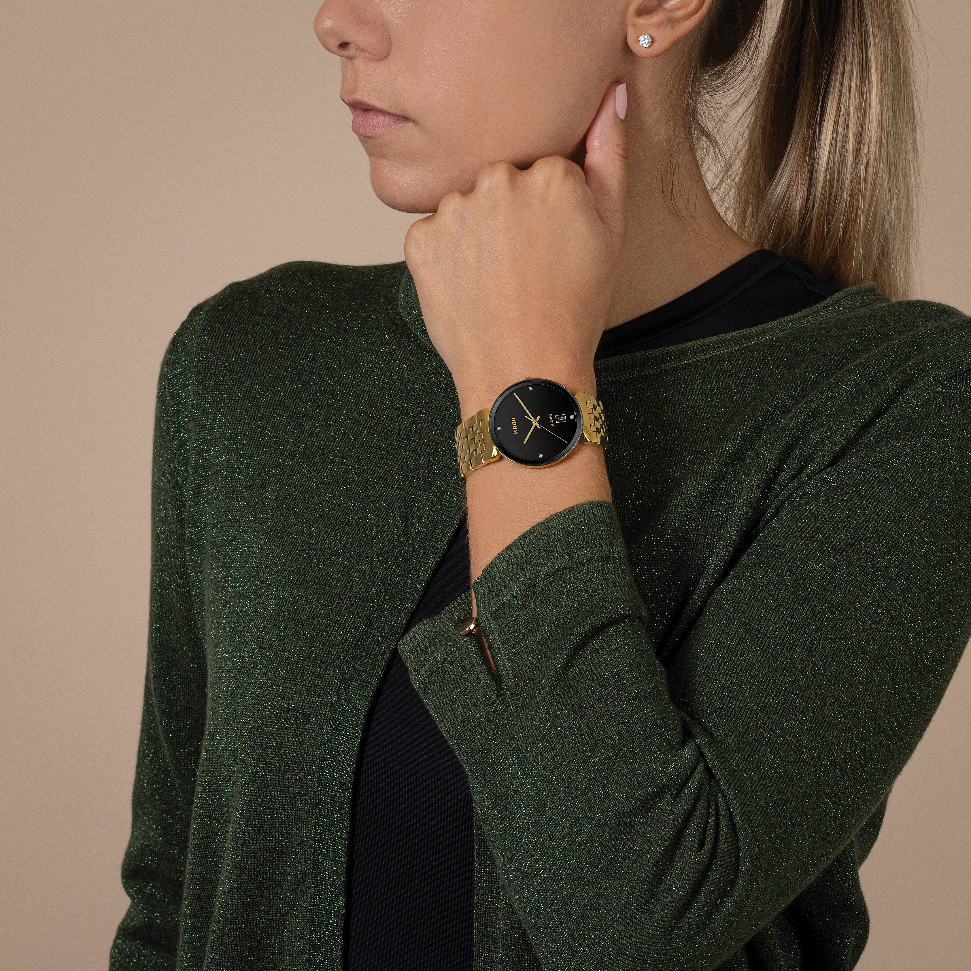 Florence Diamonds Stainless steel / PVD Watch R48914703 | Rado® Great ...