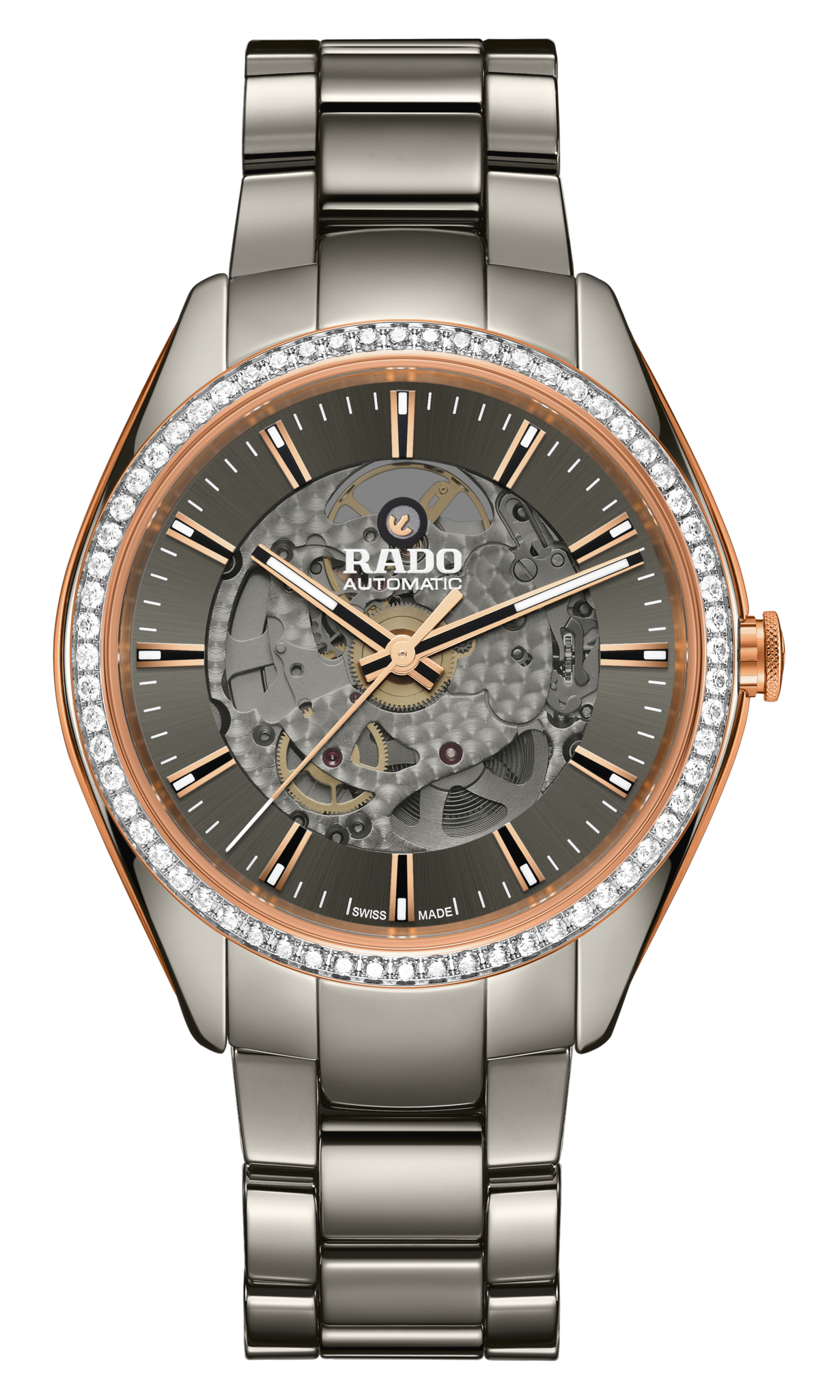 HyperChrome Automatic Diamonds Plasma High-Tech Ceramic Watch R32158102 ...