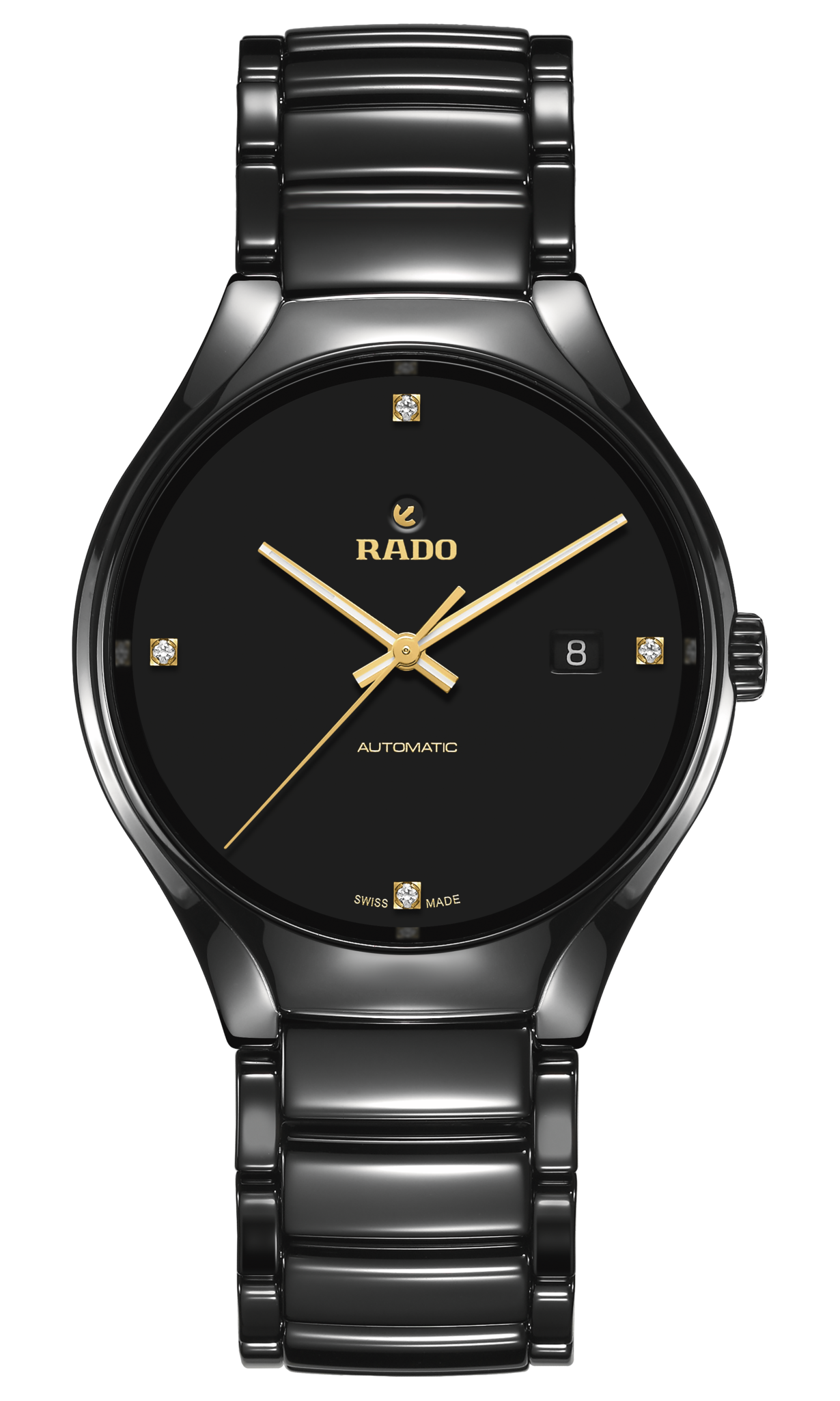 True Round Automatic Open Heart High-Tech Ceramic Watch R27107172 ...