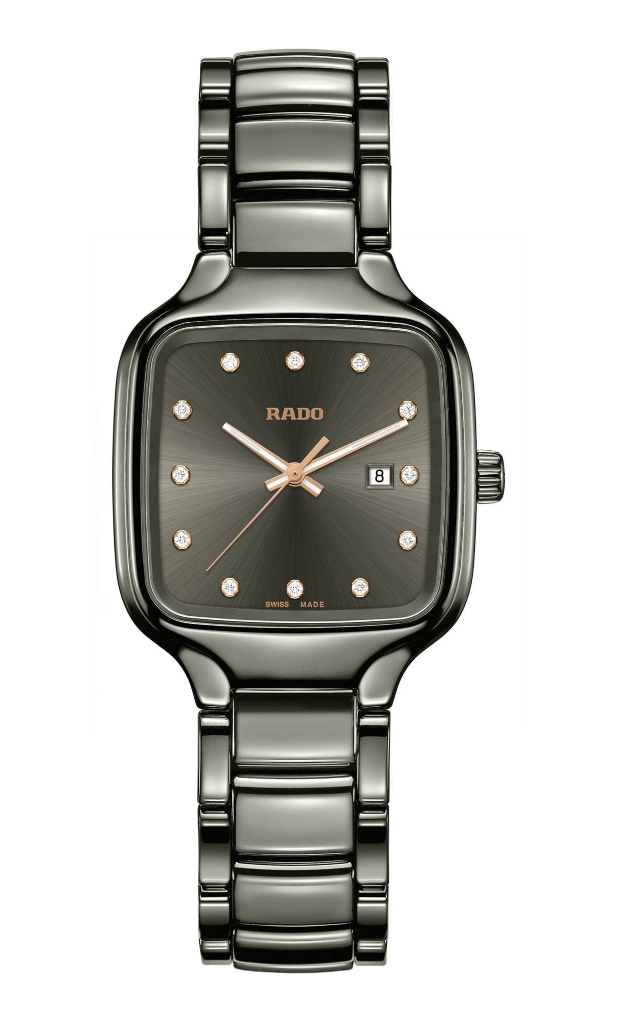 True Square Automatic Open Heart Unisex Plasma High-Tech Ceramic Watch ...