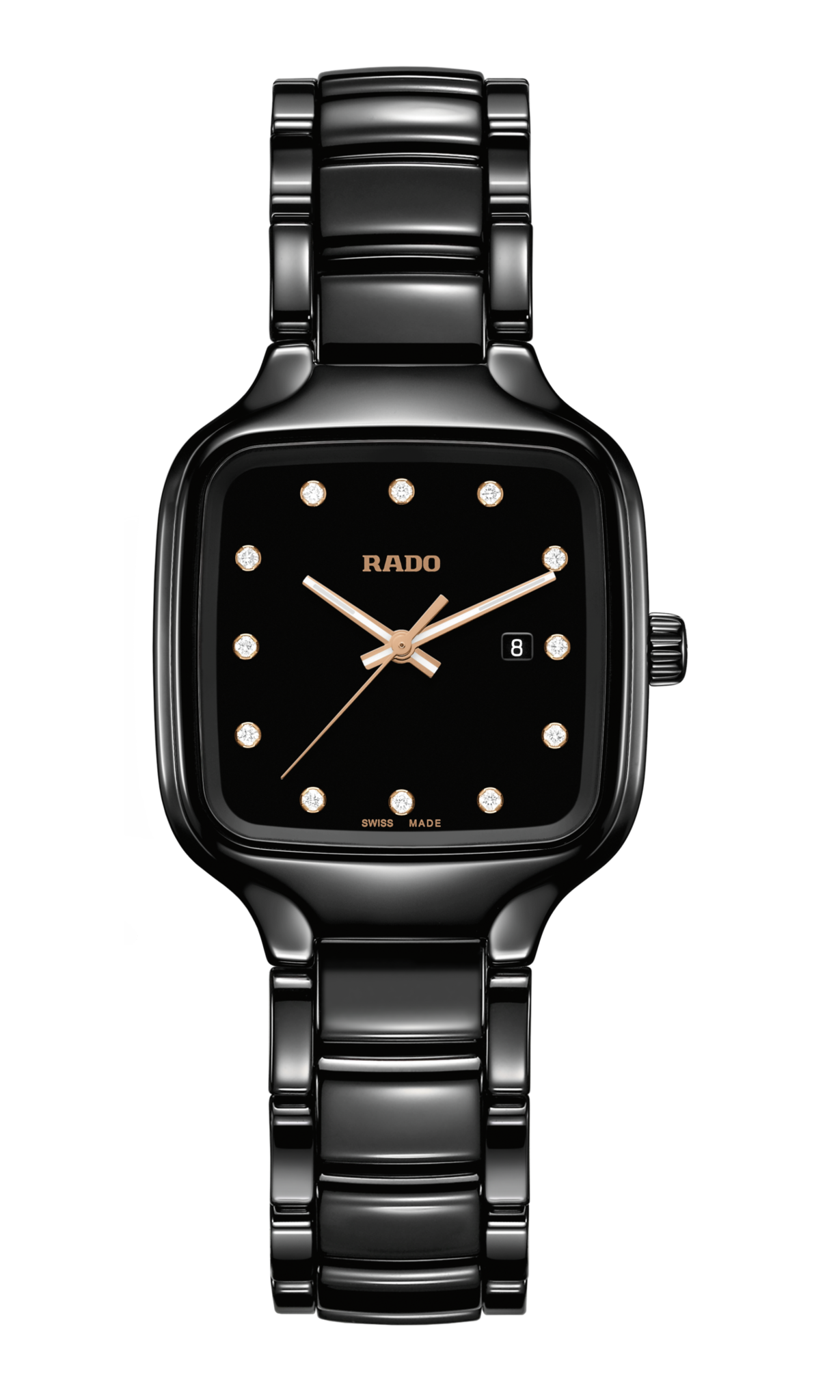 True Square Automatic Unisex High-Tech Ceramic Watch R27078172 | Rado ...