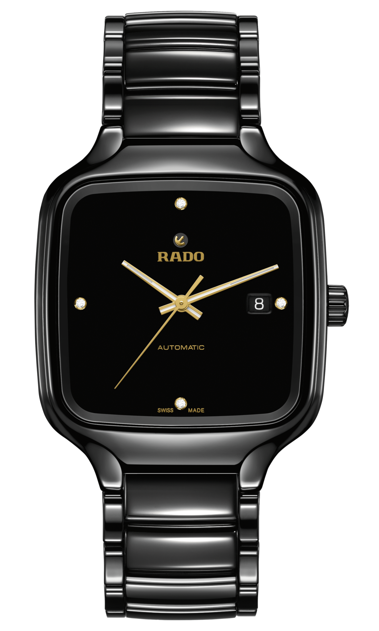 True Square Automatic Diamonds Unisex Hightech-Keramik Uhr R27078722 ...