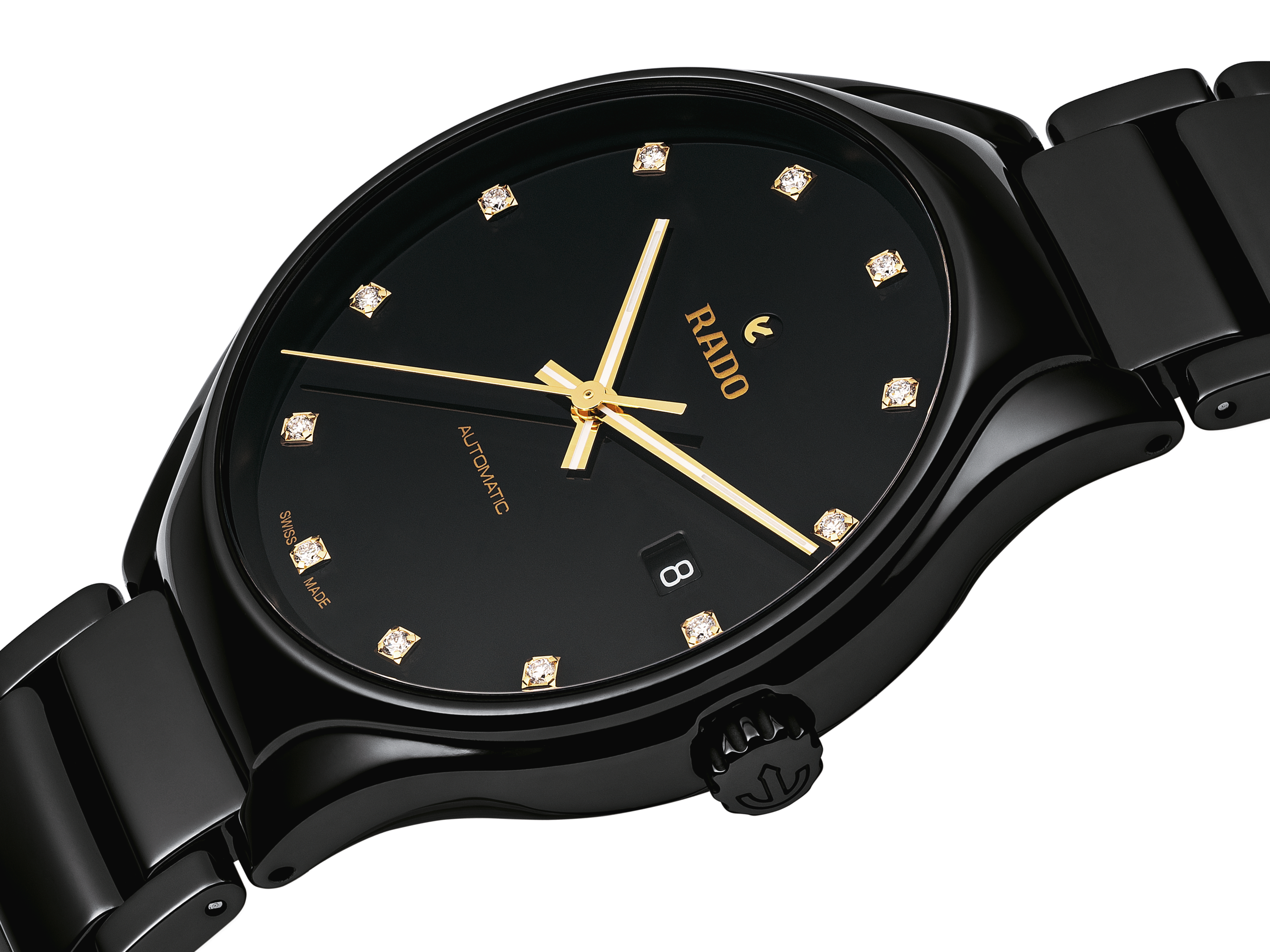 True Round Automatic Diamonds High-Tech Ceramic Watch R27056732 | Rado ...