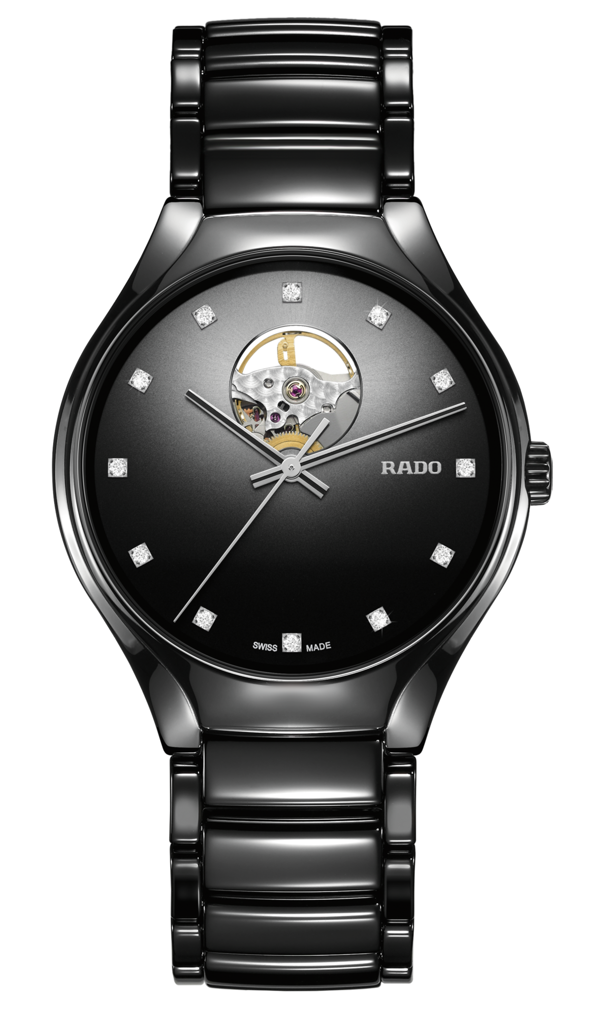 True Round Secret Diamonds Unisex High-Tech Ceramic Watch R27107732 ...