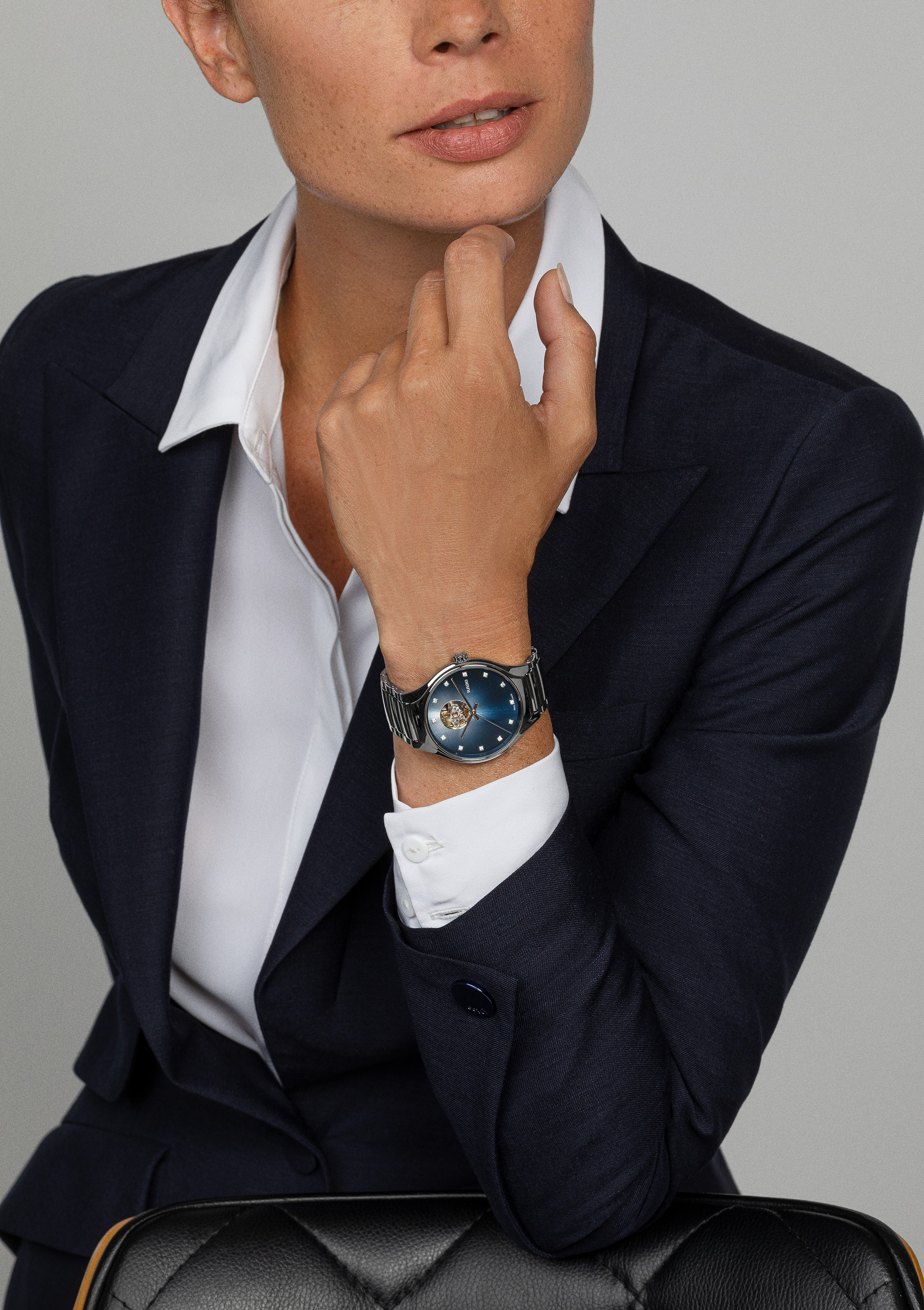 True Round Secret Diamonds Unisex Plasma High-Tech Ceramic Watch ...