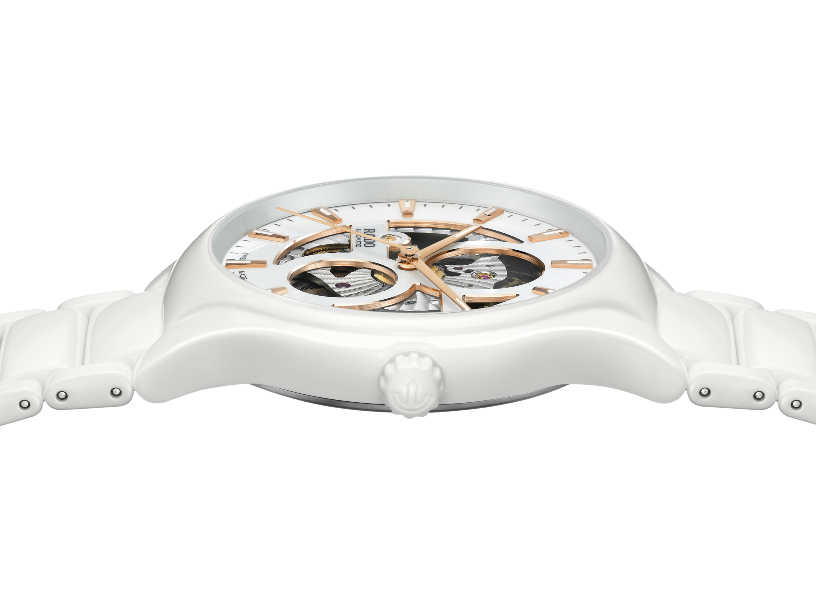 True Round Automatic Open Heart Unisex High-Tech Ceramic Watch ...