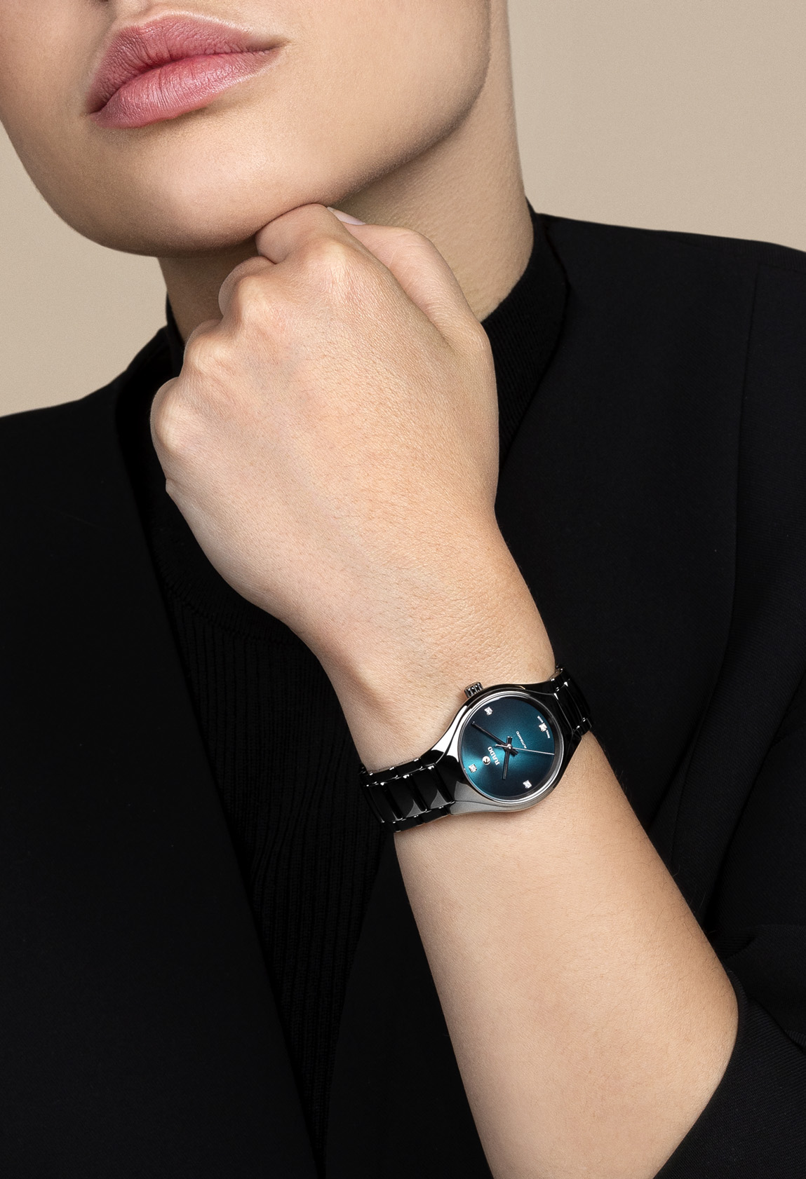 True Round Automatic Diamonds Plasma High-Tech Ceramic Watch R27243742 ...