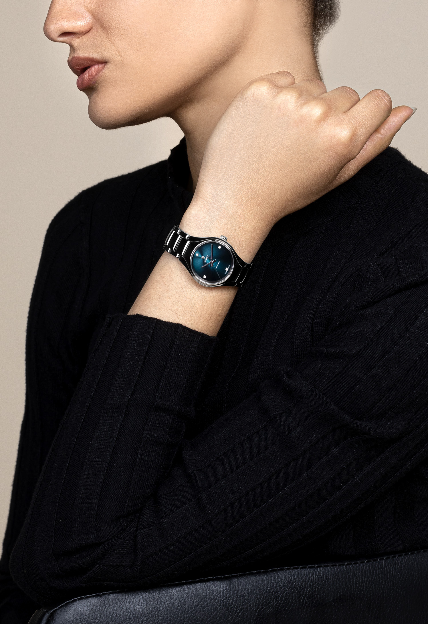 True Round Automatic Diamonds Plasma High-Tech Ceramic Watch R27243742 ...