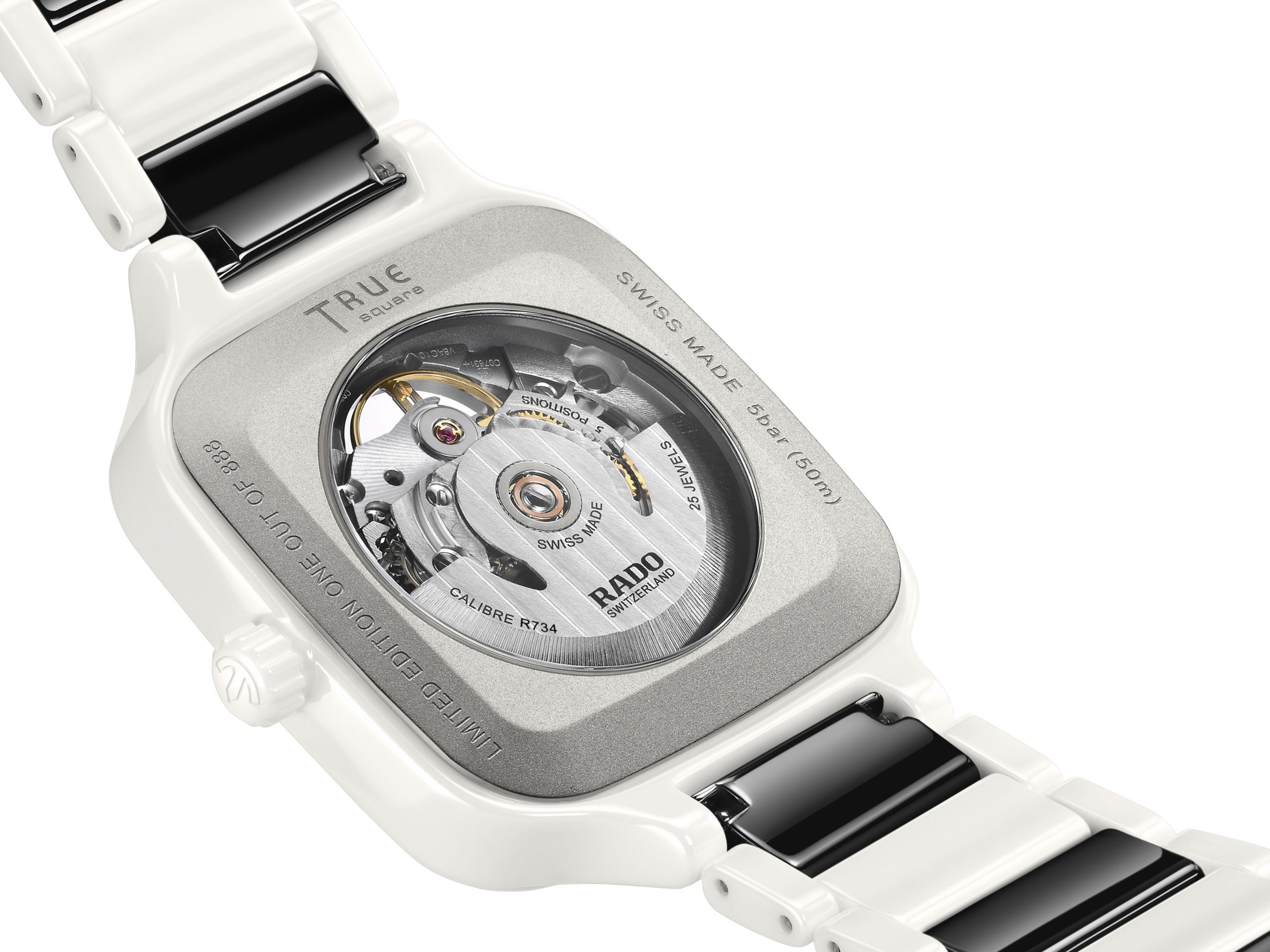 True Square Automatic Open Heart Diamonds Limited Edition High-Tech ...