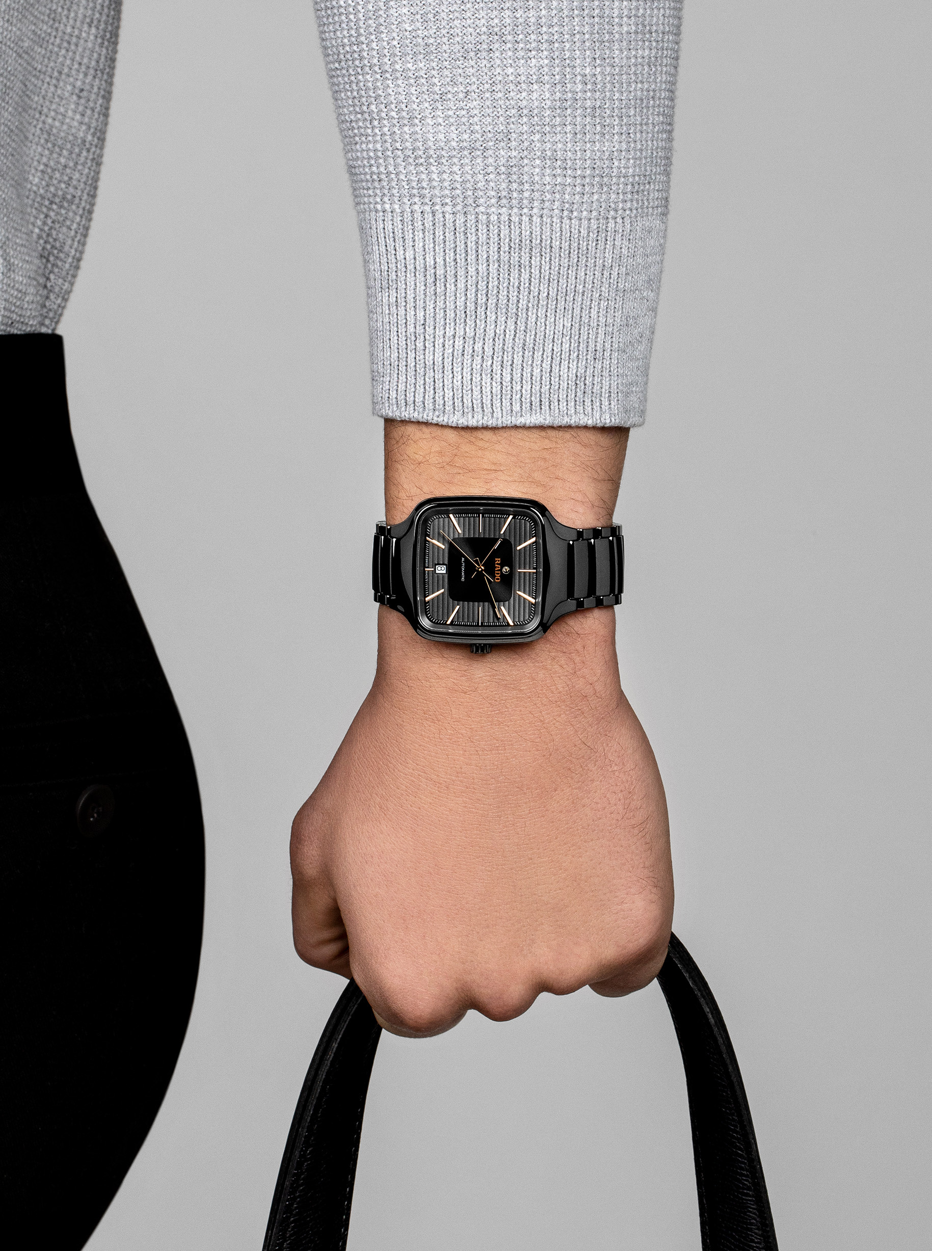 True Square Automatic Plasma High-Tech Ceramic Watch R27077102 | Rado ...