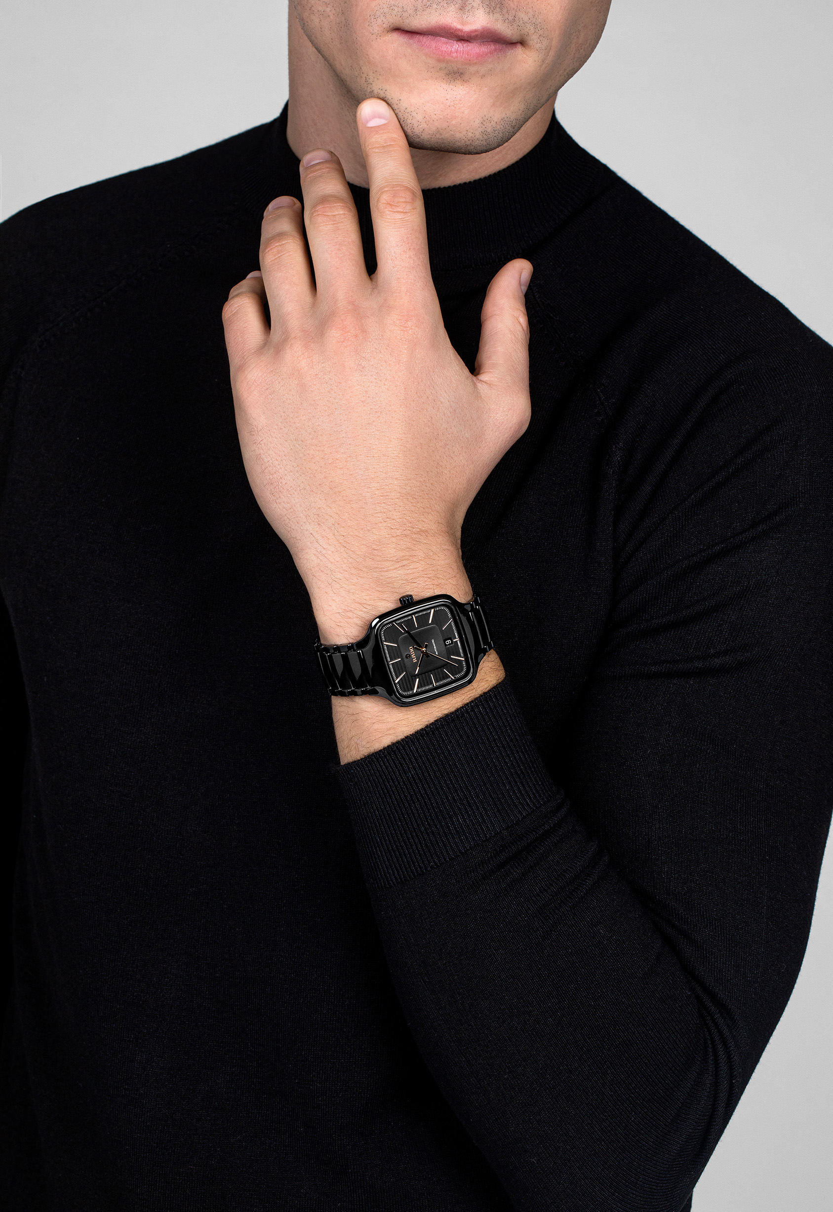 True Square Automatic Unisex High-Tech Ceramic Watch R27078172 | Rado ...