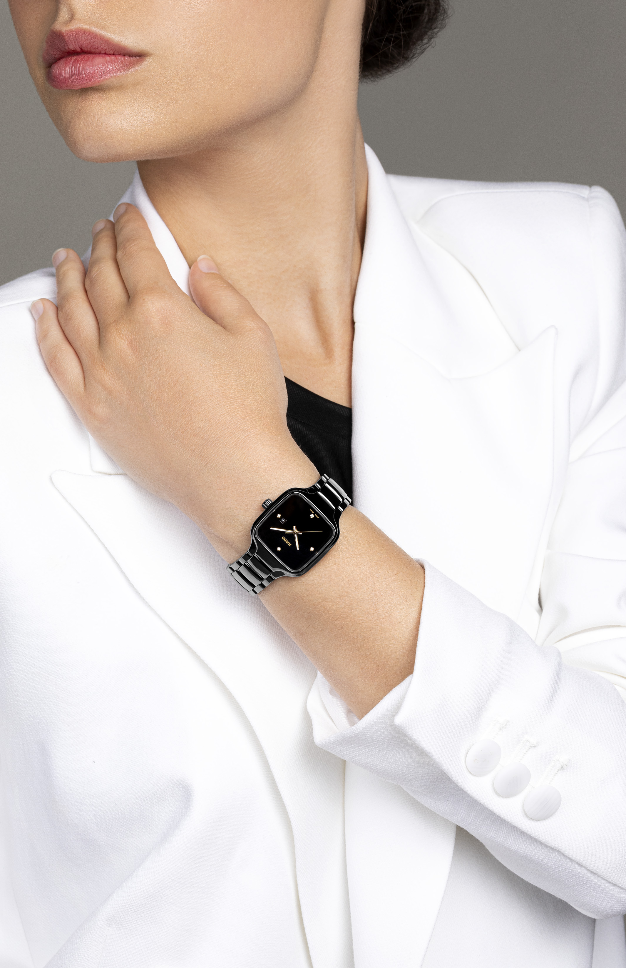 True Square Diamonds High-Tech Ceramic Watch R27080722 | Rado® Great ...