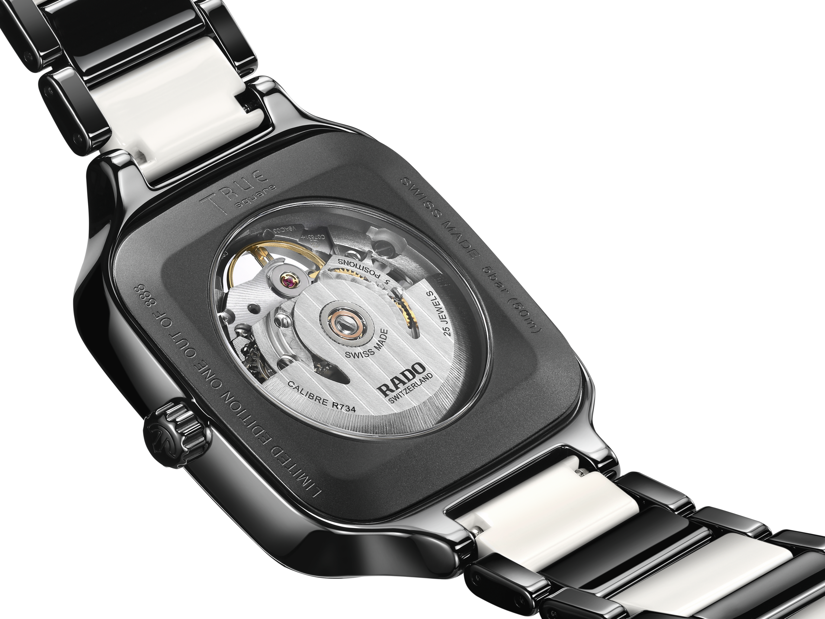 True Square Automatic Open Heart Diamonds Limited Edition High-Tech ...