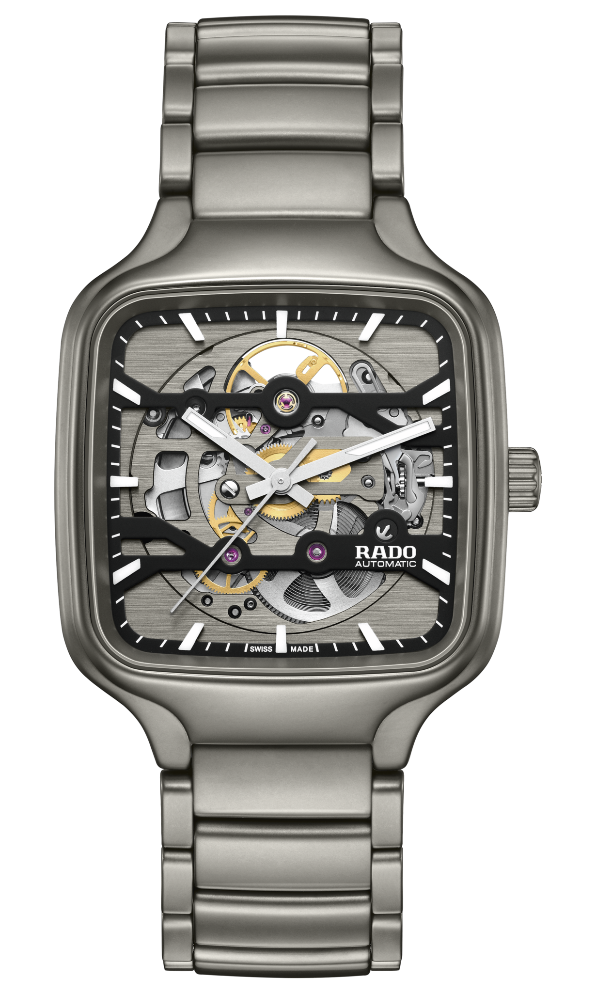 True Square Automatic Skeleton Plasma High-Tech Ceramic Watch R27196152 ...