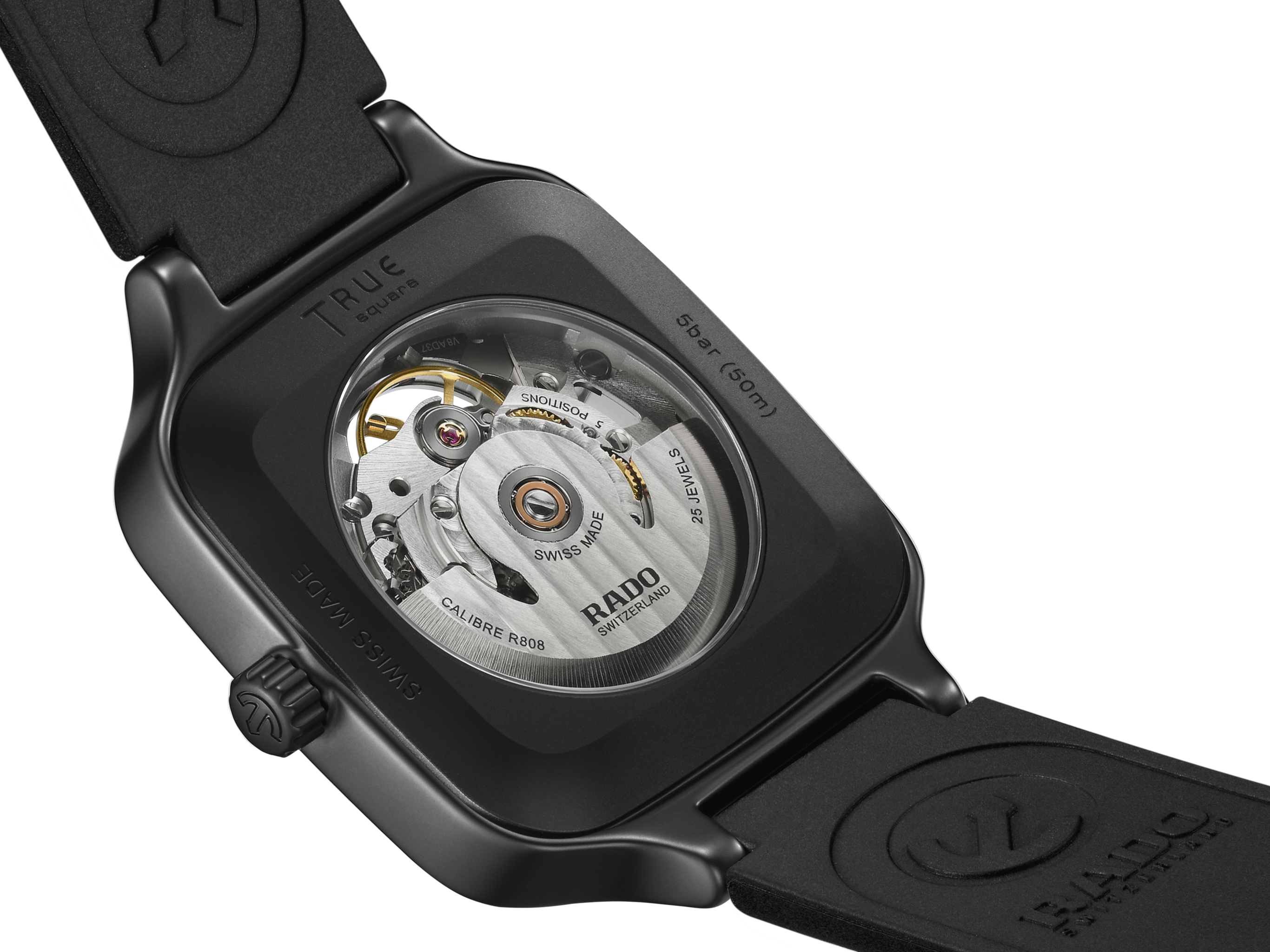True Square Automatic Skeleton High-Tech Ceramic Watch R27197169 | Rado ...
